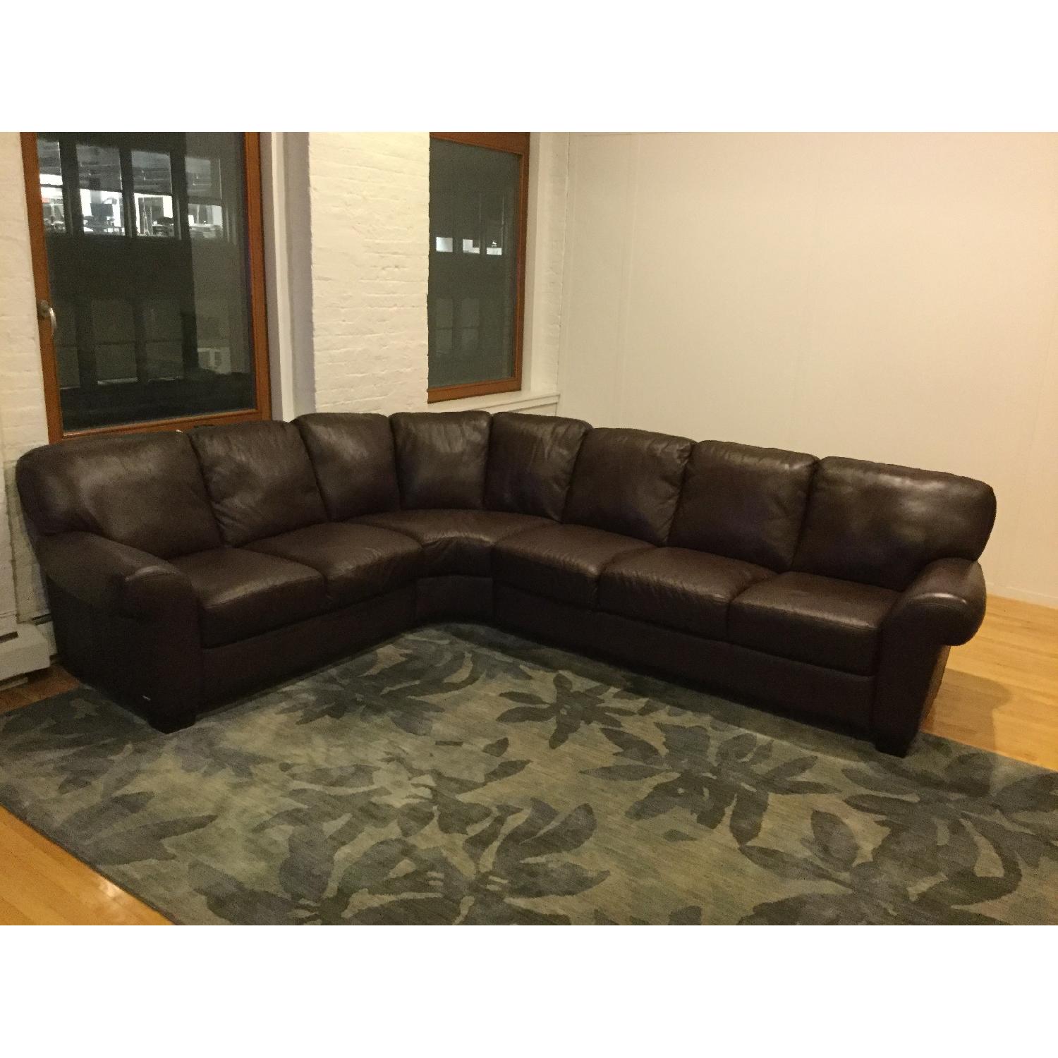 Natuzzi 3-Piece Leather Sectional Sofa - AptDeco