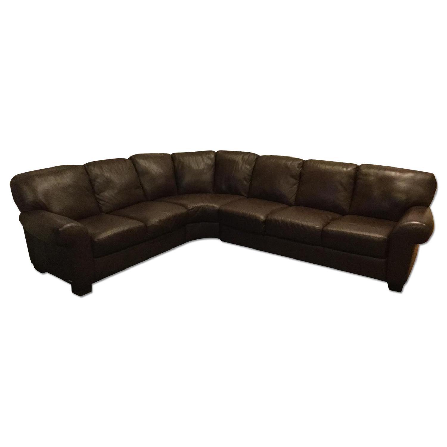 Natuzzi 3-Piece Leather Sectional Sofa - AptDeco