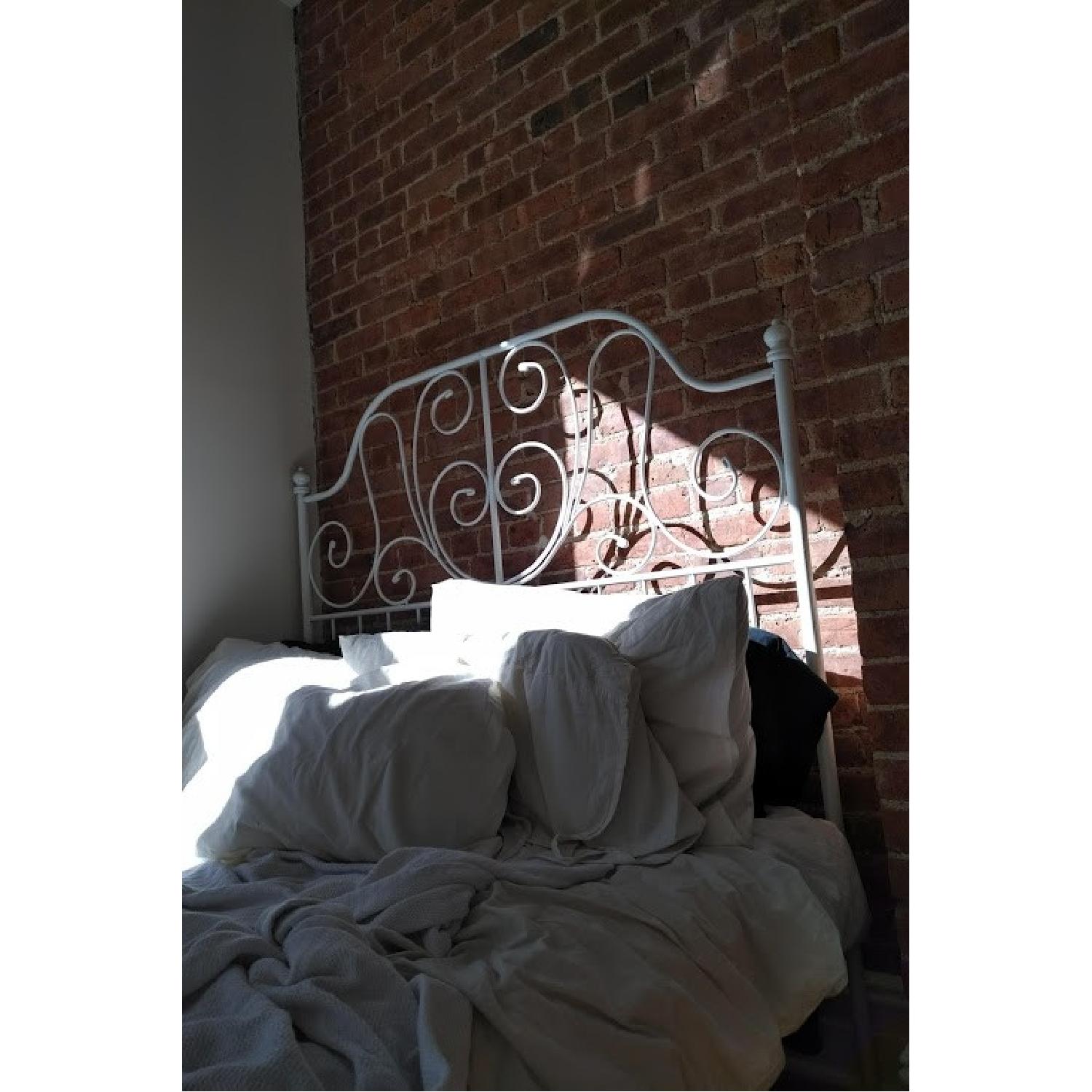 Ikea Leirvik Full Size Bed Frame w/ Slats - AptDeco
