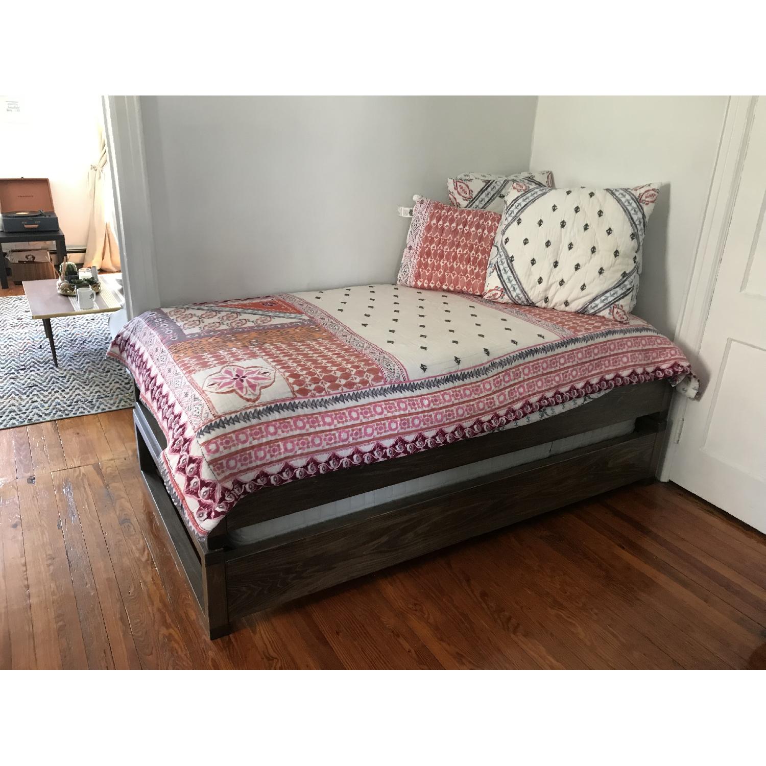 Custom Made Hardwood Daybed - AptDeco