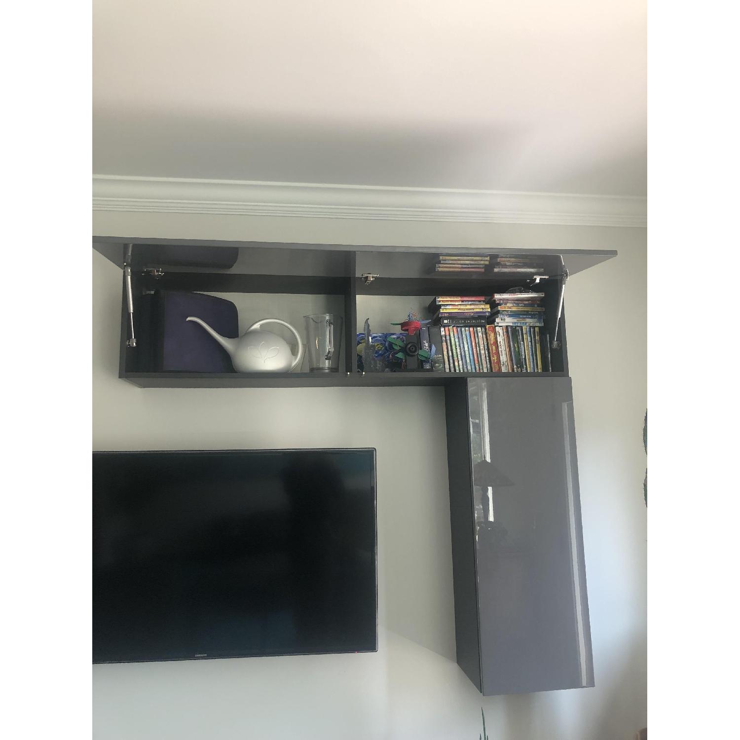 Grey L Shaped Wall Units - AptDeco