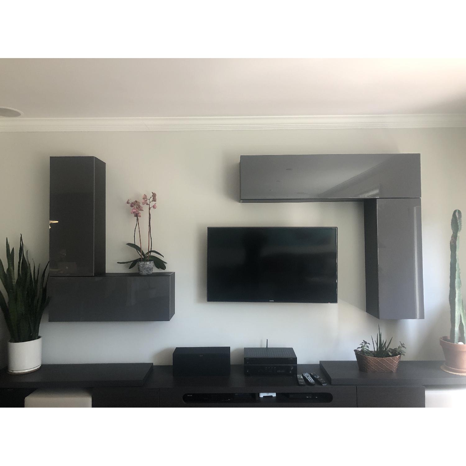 Grey L Shaped Wall Units - AptDeco