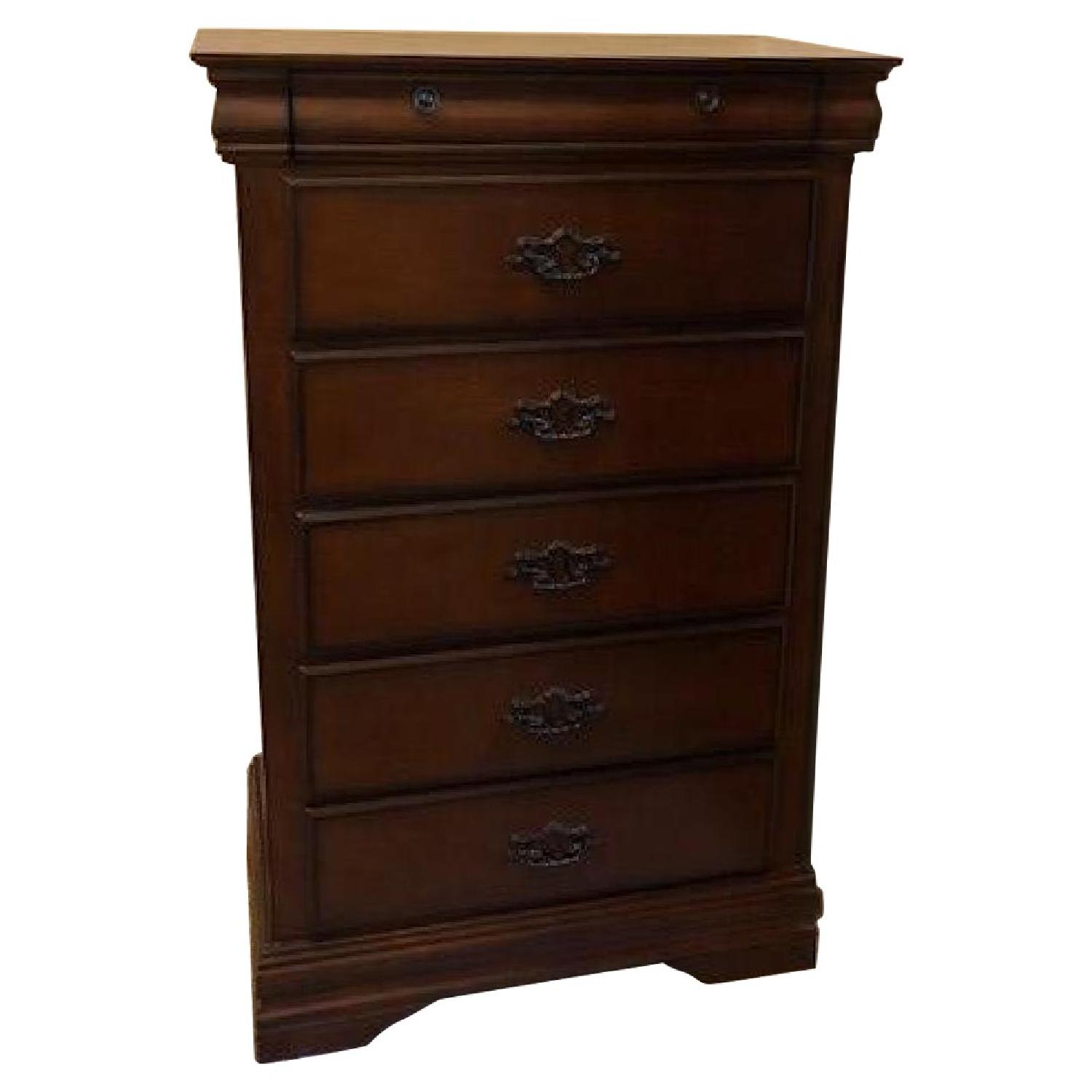 Dark Brown Chest of Drawers - AptDeco