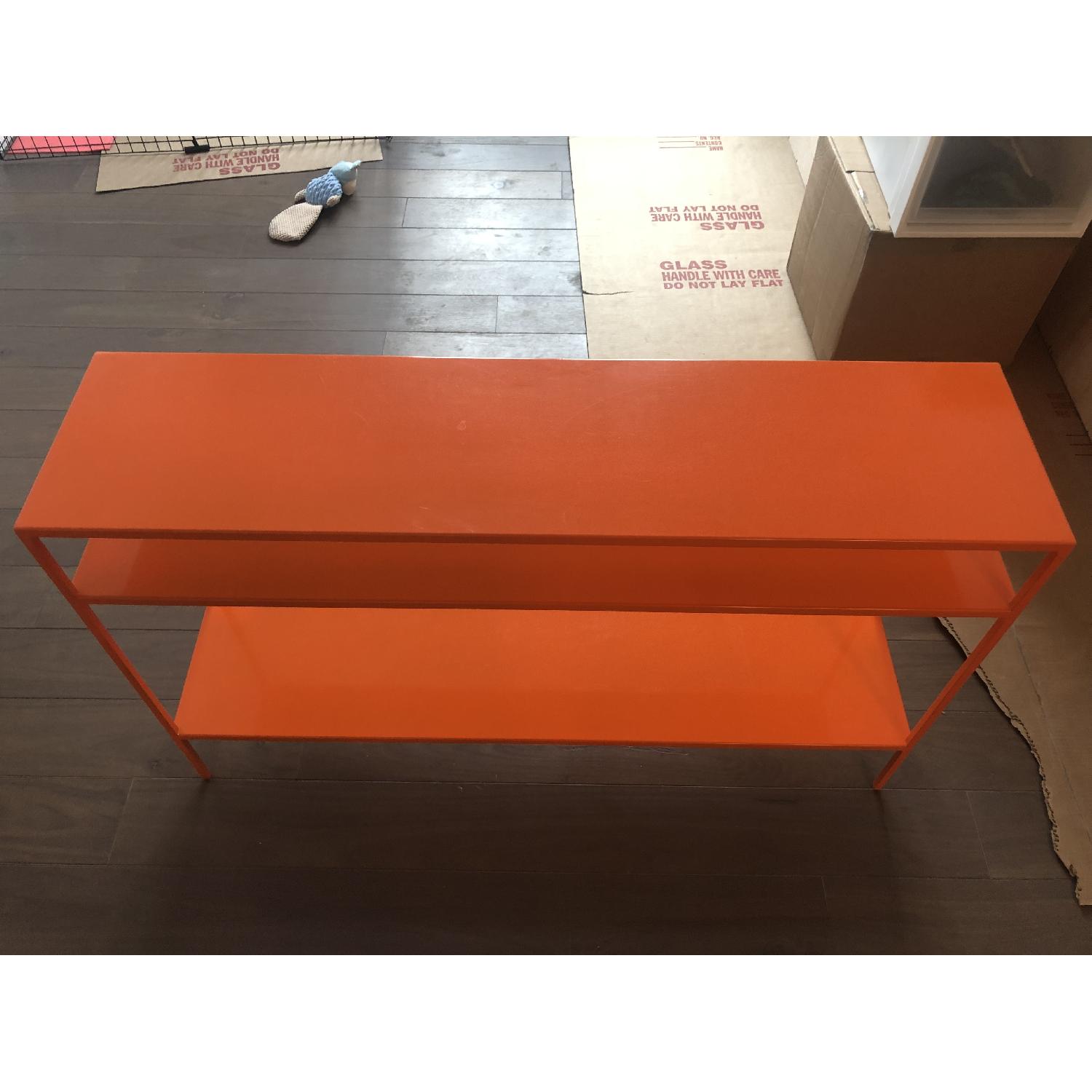 Room & Board Slim Orange Console Table - AptDeco