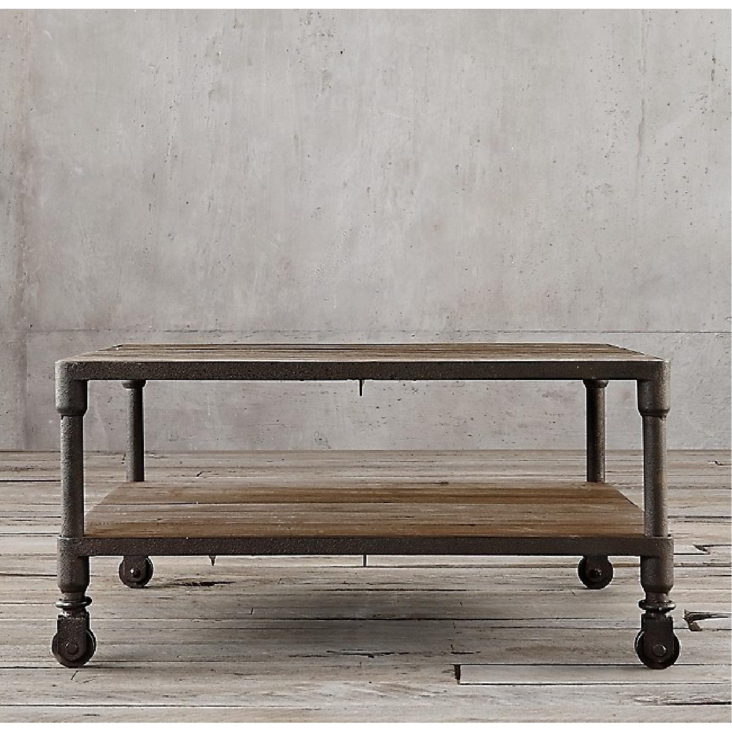 Restoration hardware dutch industrial coffee table store