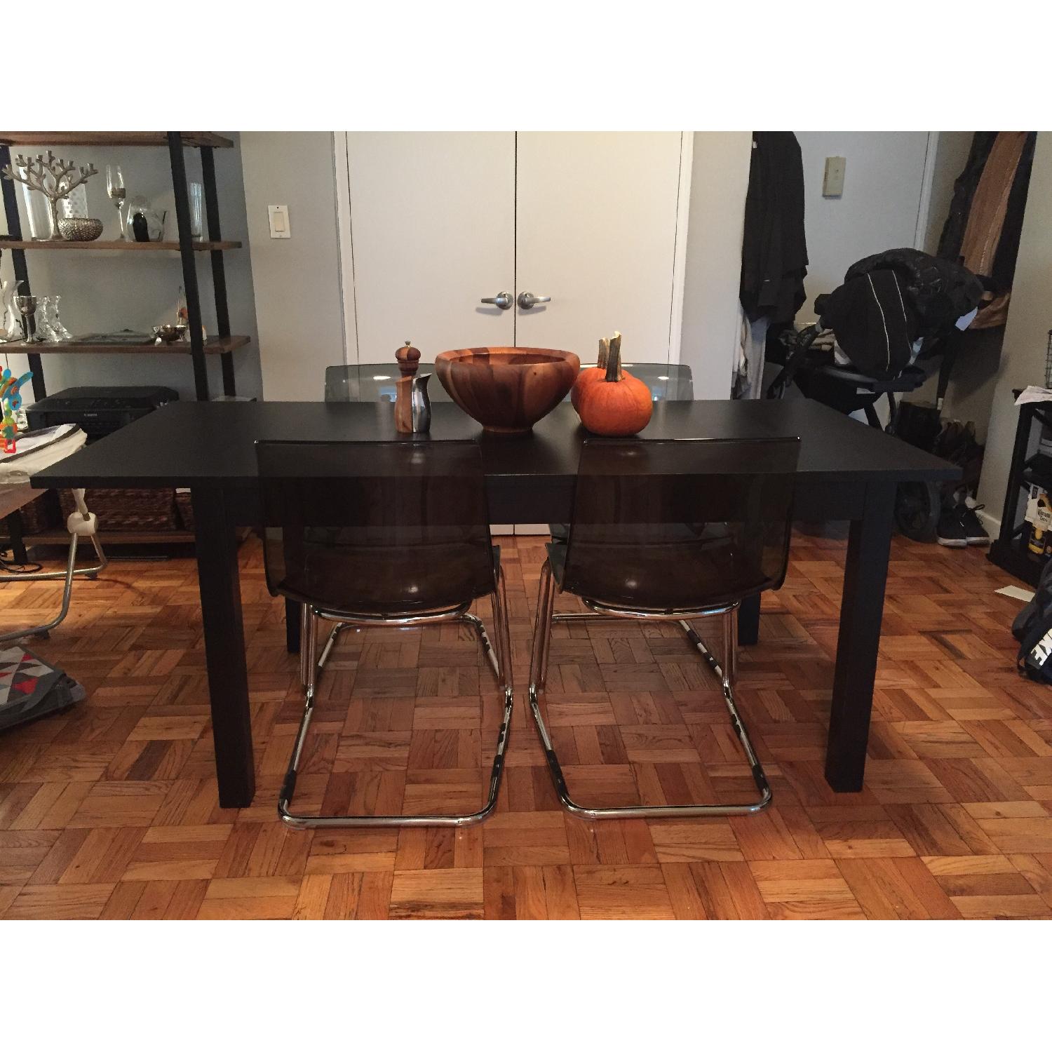 Ikea Black Dining Room Table - AptDeco