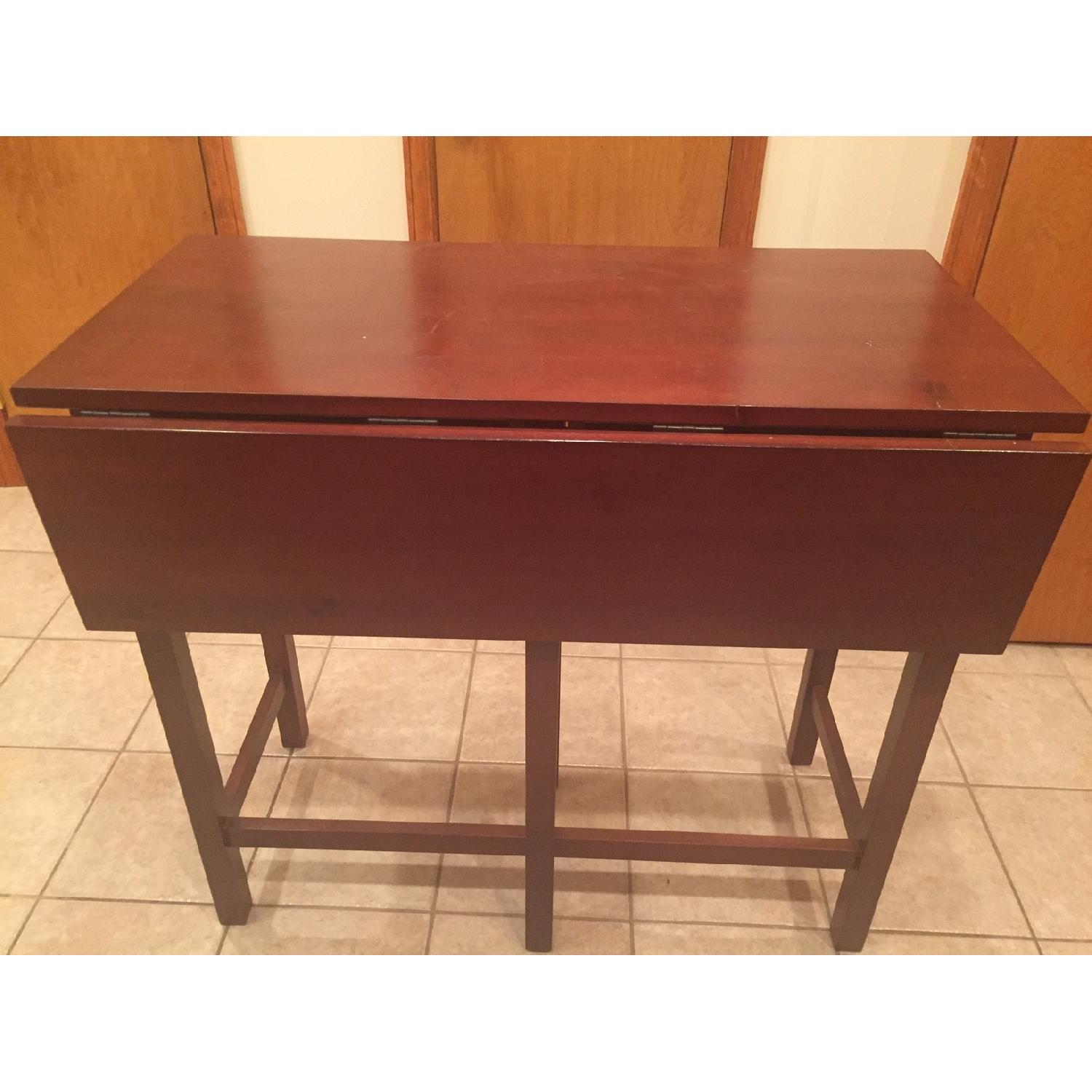 Counter Height Folding Kitchen Island/Dining Table - AptDeco