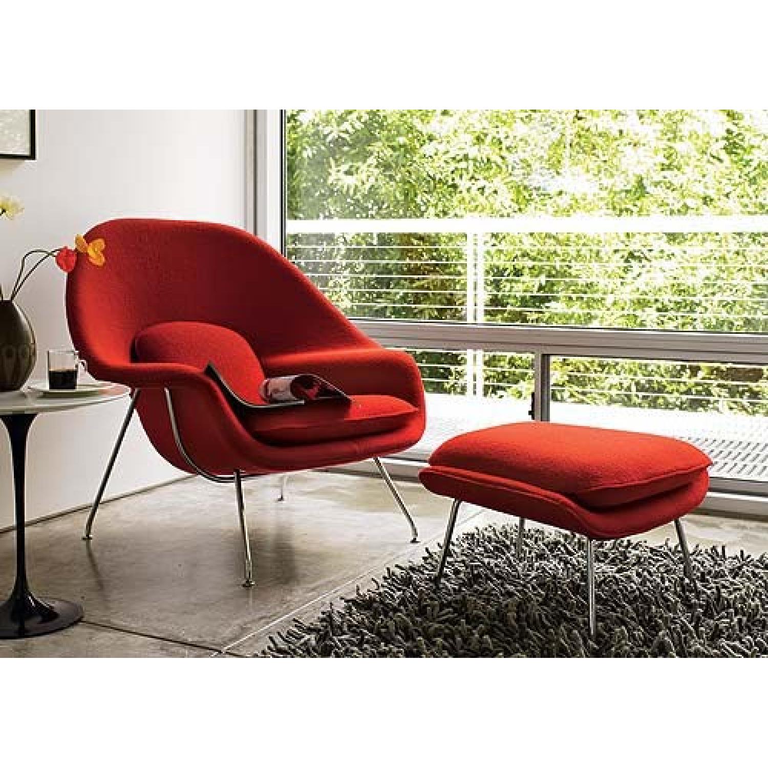 Womb Chair Replica in Red - AptDeco