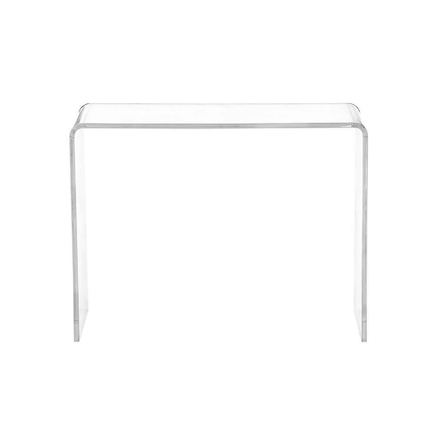 CB2 Acrylic Console Table - AptDeco