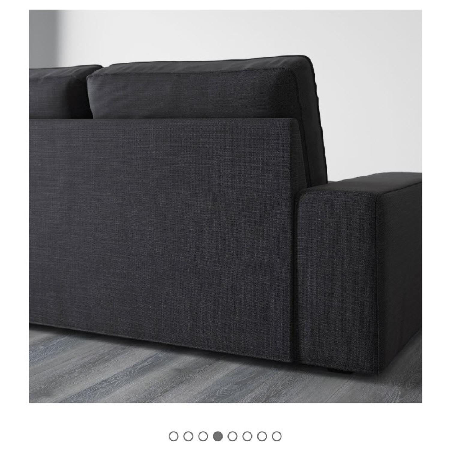 Ikea Kivik Grey Sectional Sofa w/ Chaise - AptDeco