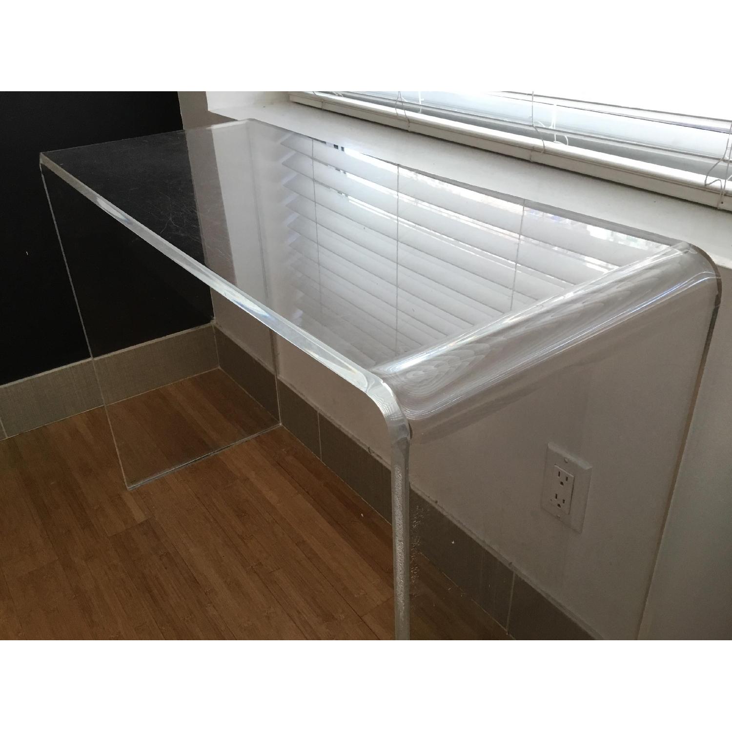 CB2 Lucite Desk/Console - AptDeco