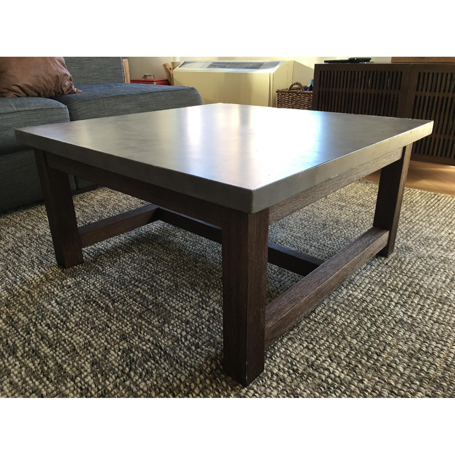 Concrete Top Coffee Table - AptDeco