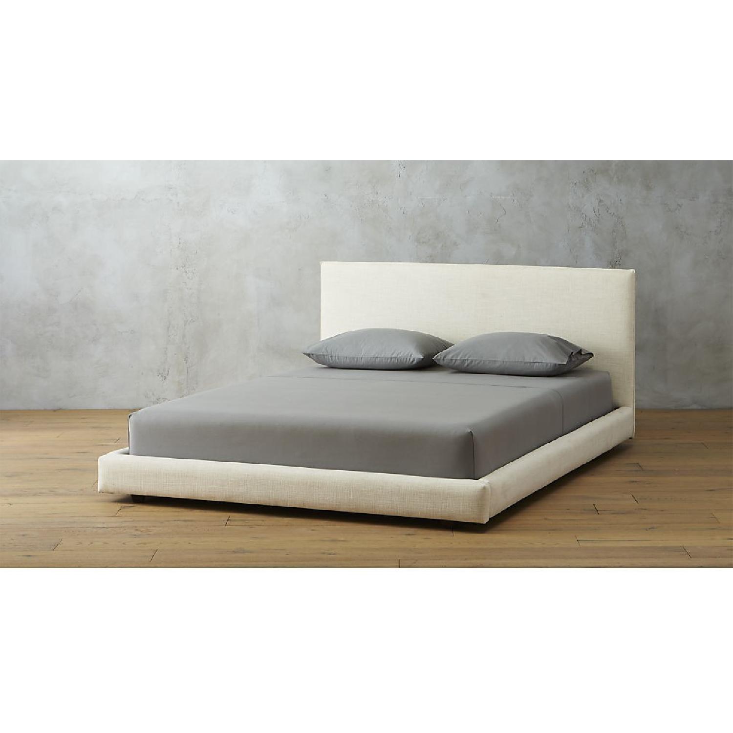 CB2 Facade Snow Queen Bed Frame - AptDeco