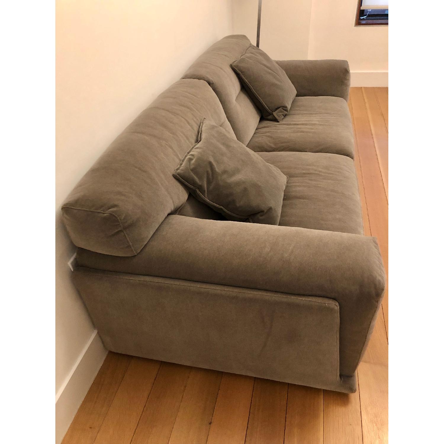 Natuzzi Dorian Grey Fabric Sofa - AptDeco