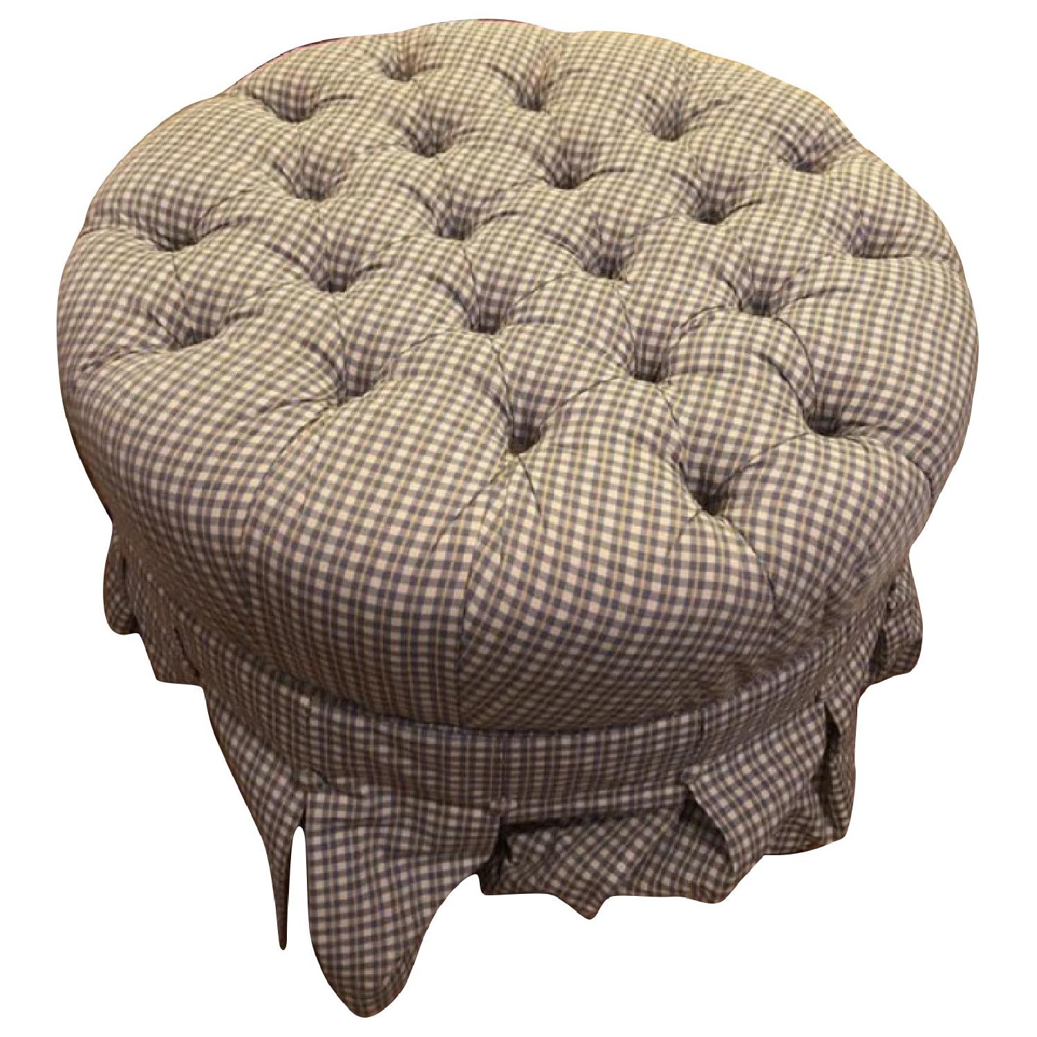 Ethan Allen Coco Ottoman - AptDeco
