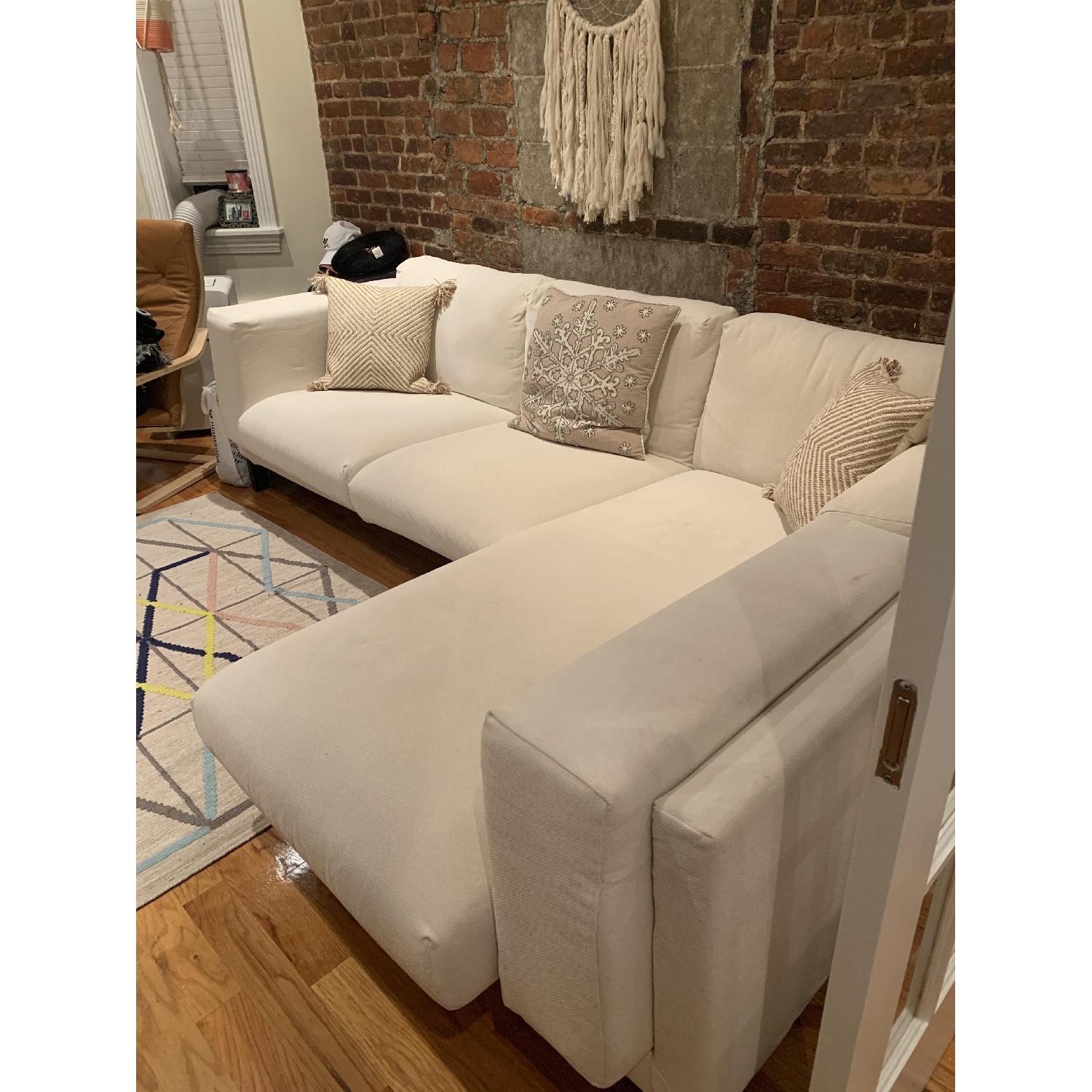 Ikea Nockeby L Shaped Sectional Sofa - AptDeco