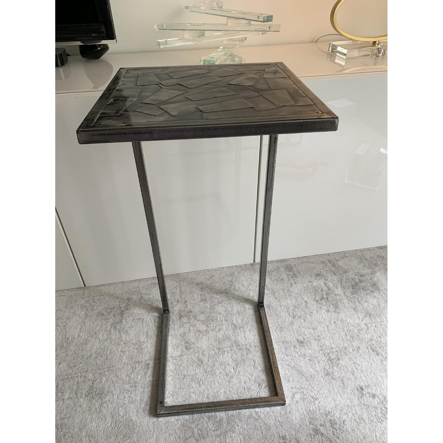 Modern Metal Side Table - AptDeco