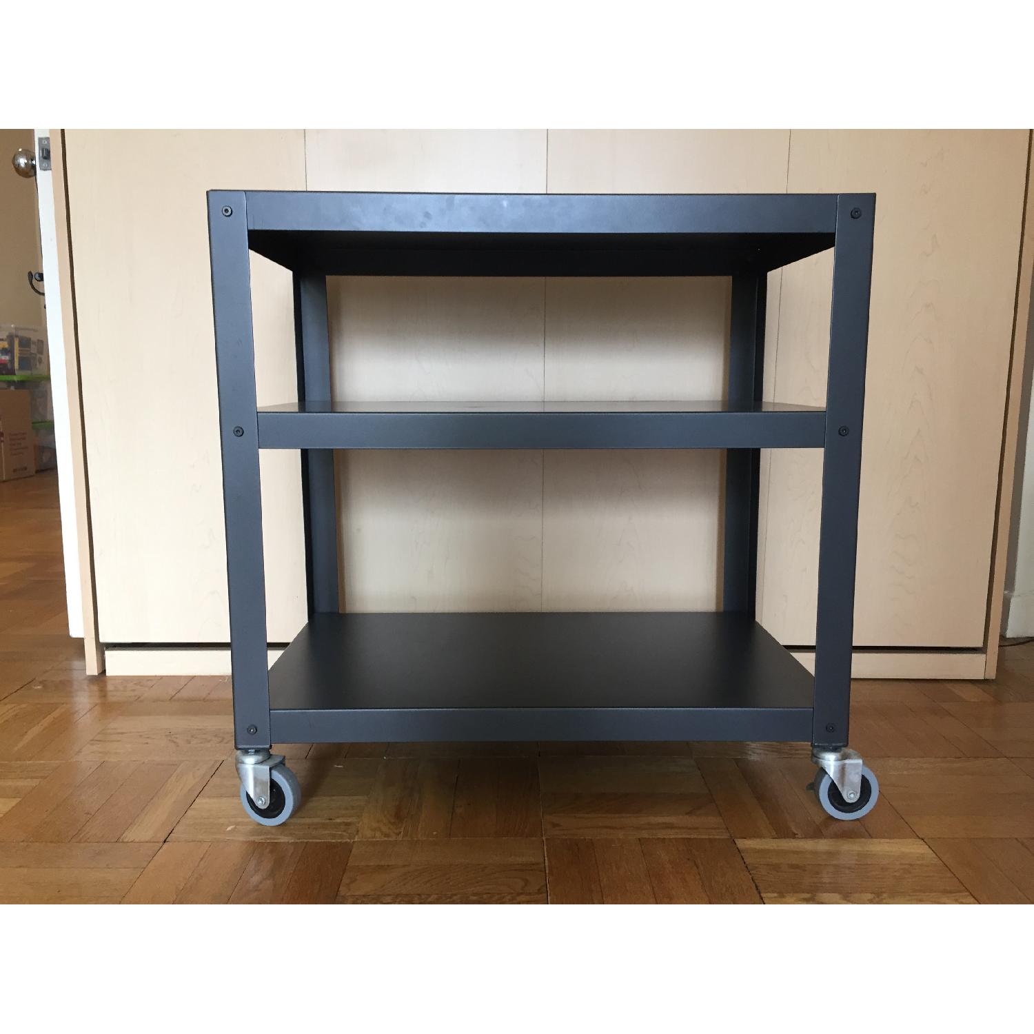 CB2 Go-Cart Black Rolling Cart - AptDeco