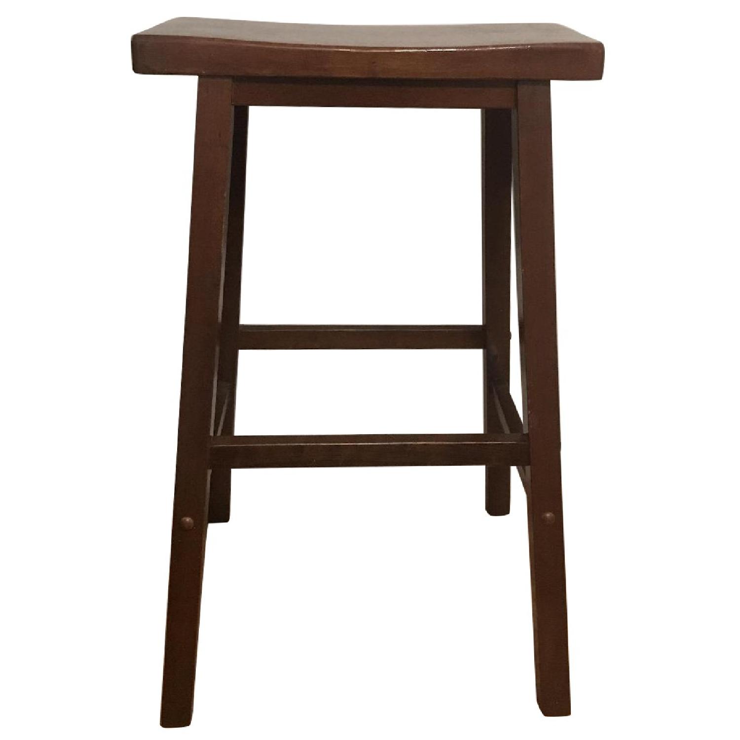 Classic Wooden Bar Stools - AptDeco