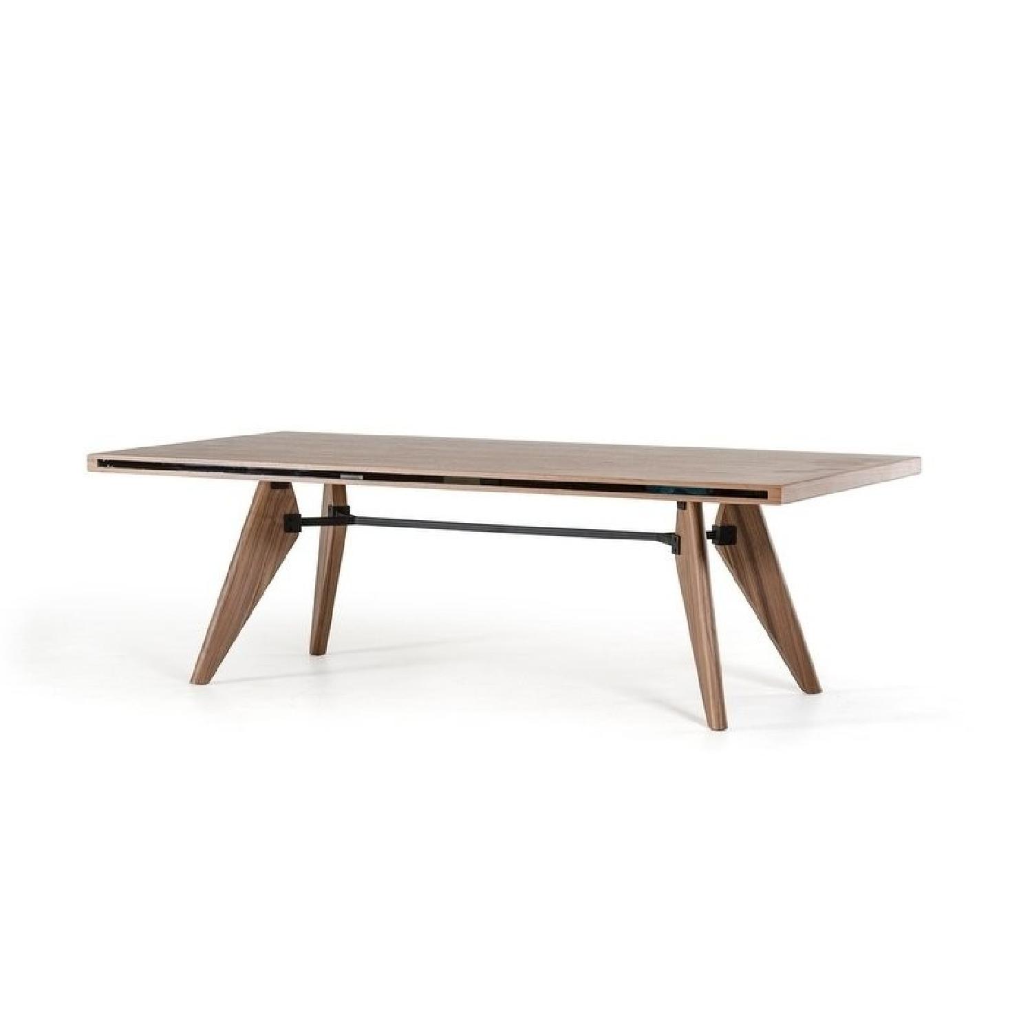 VIG Furniture Wood Dining Table w/ 1 Bench - AptDeco