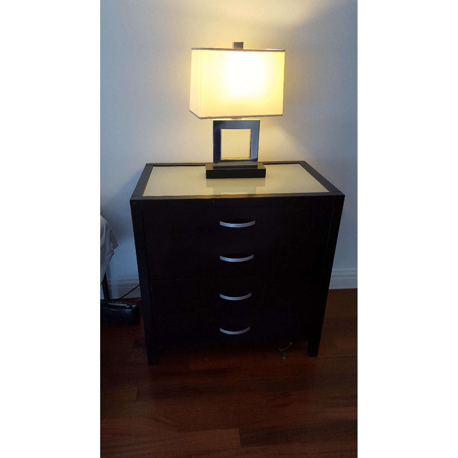 BoConcept Wood & Glass 4-Drawer Night Stands - AptDeco