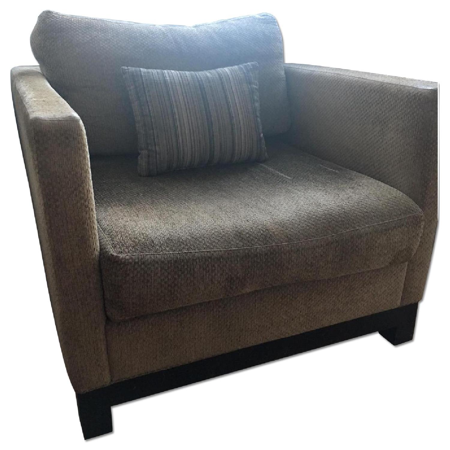 Chenille Chair - AptDeco