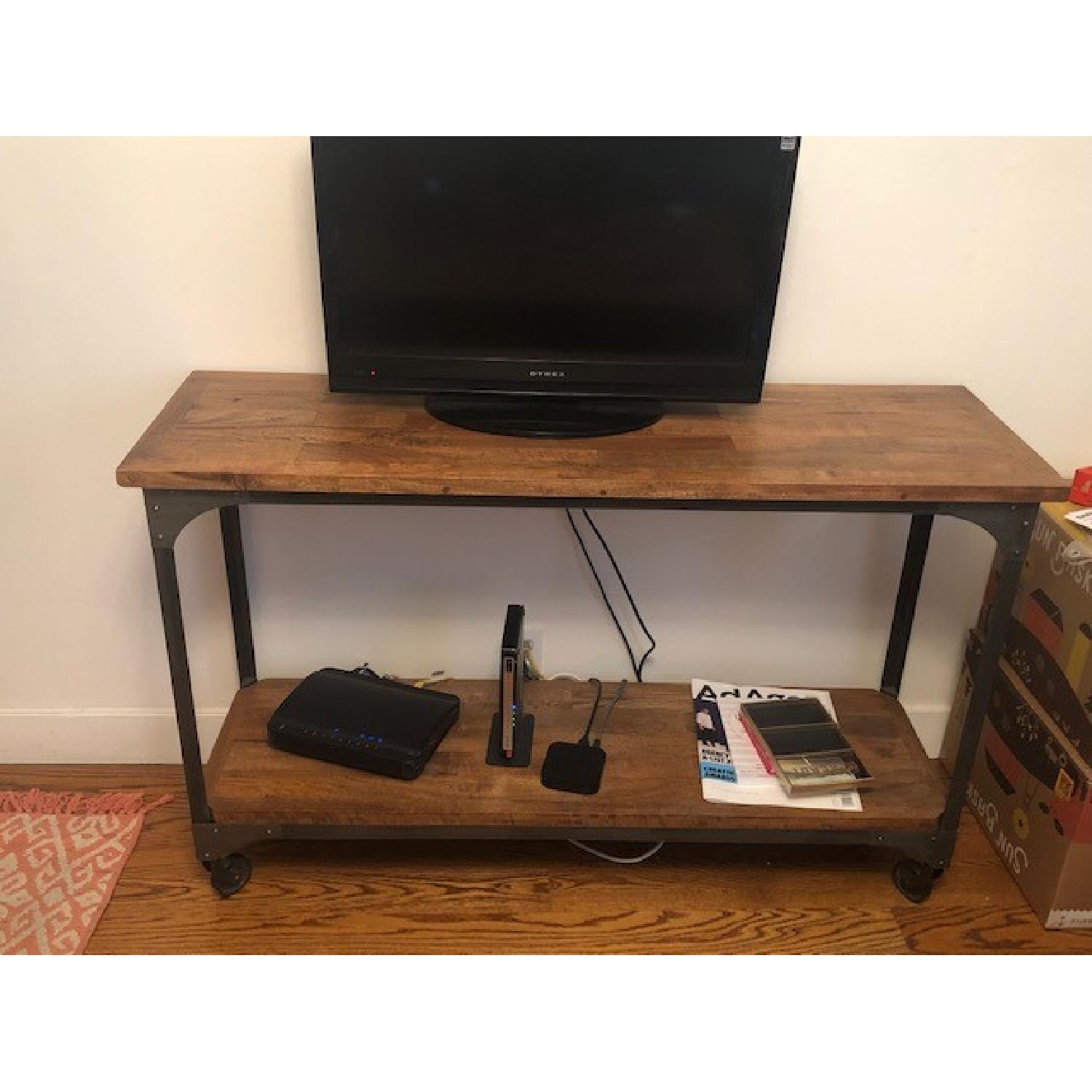 World Market Wooden Console Table - AptDeco