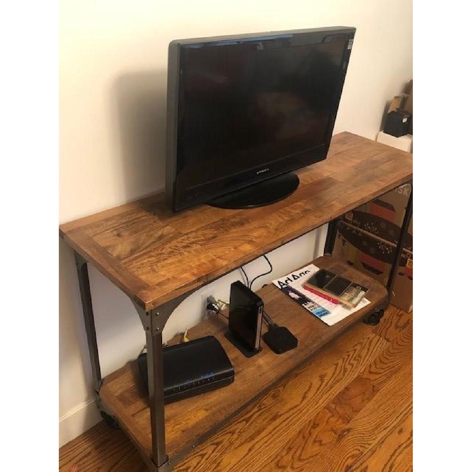 World Market Wooden Console Table - AptDeco