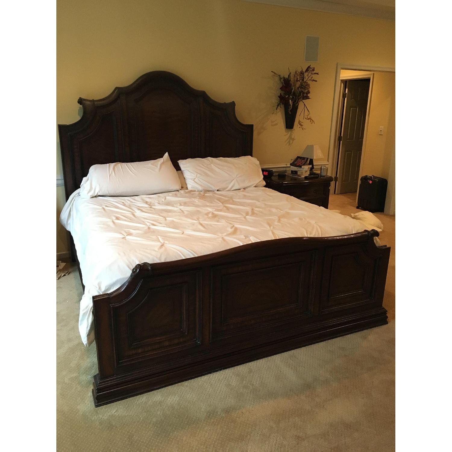 Solid Wood King Bed Frame - AptDeco
