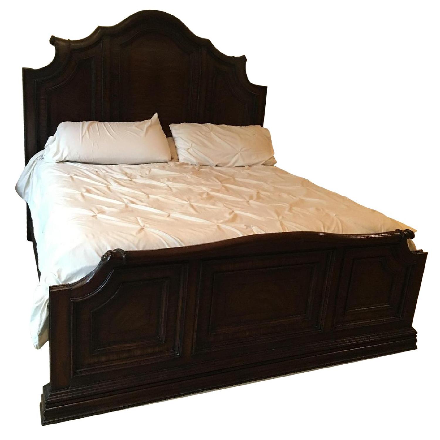 Solid Wood King Bed Frame - AptDeco