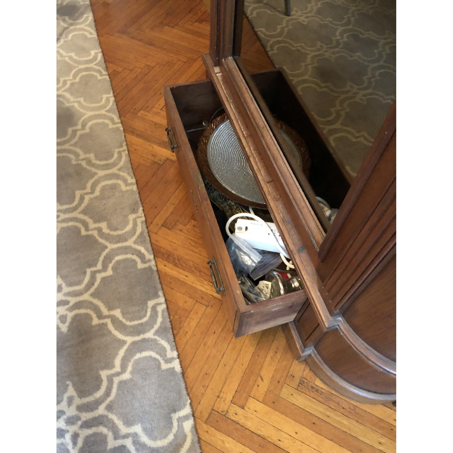 Antique Armoire w/ Mirrored Door - AptDeco