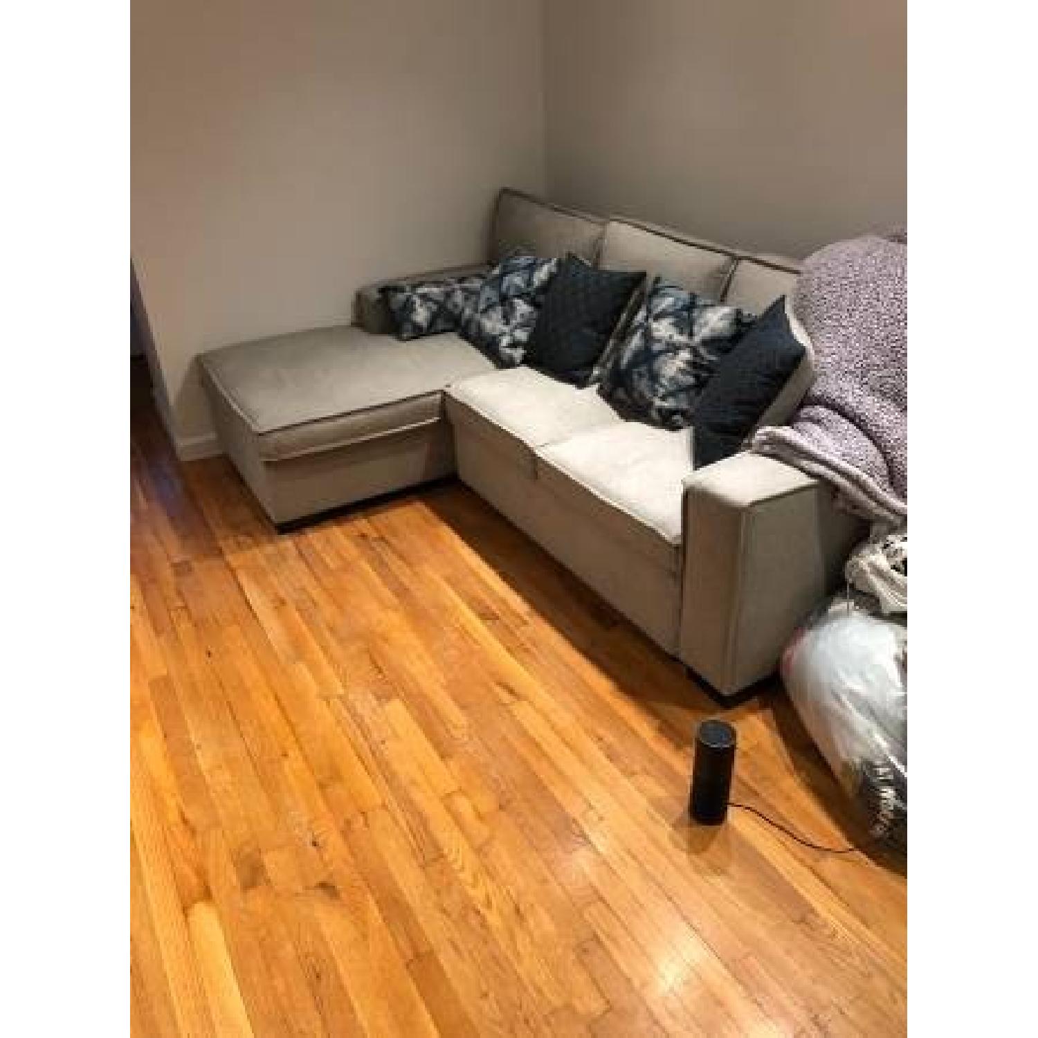 Playscape Gray Right Arm Facing Sectional