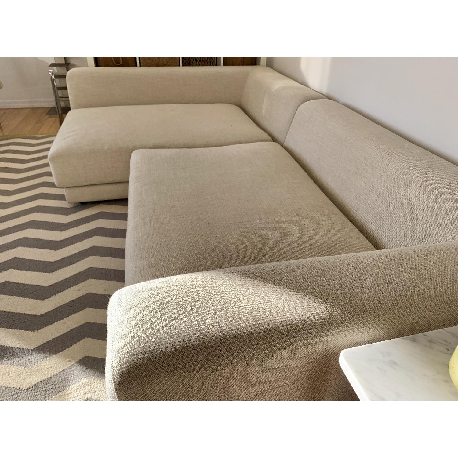 CB2 Uno 2-Piece Sectional Sofa - AptDeco