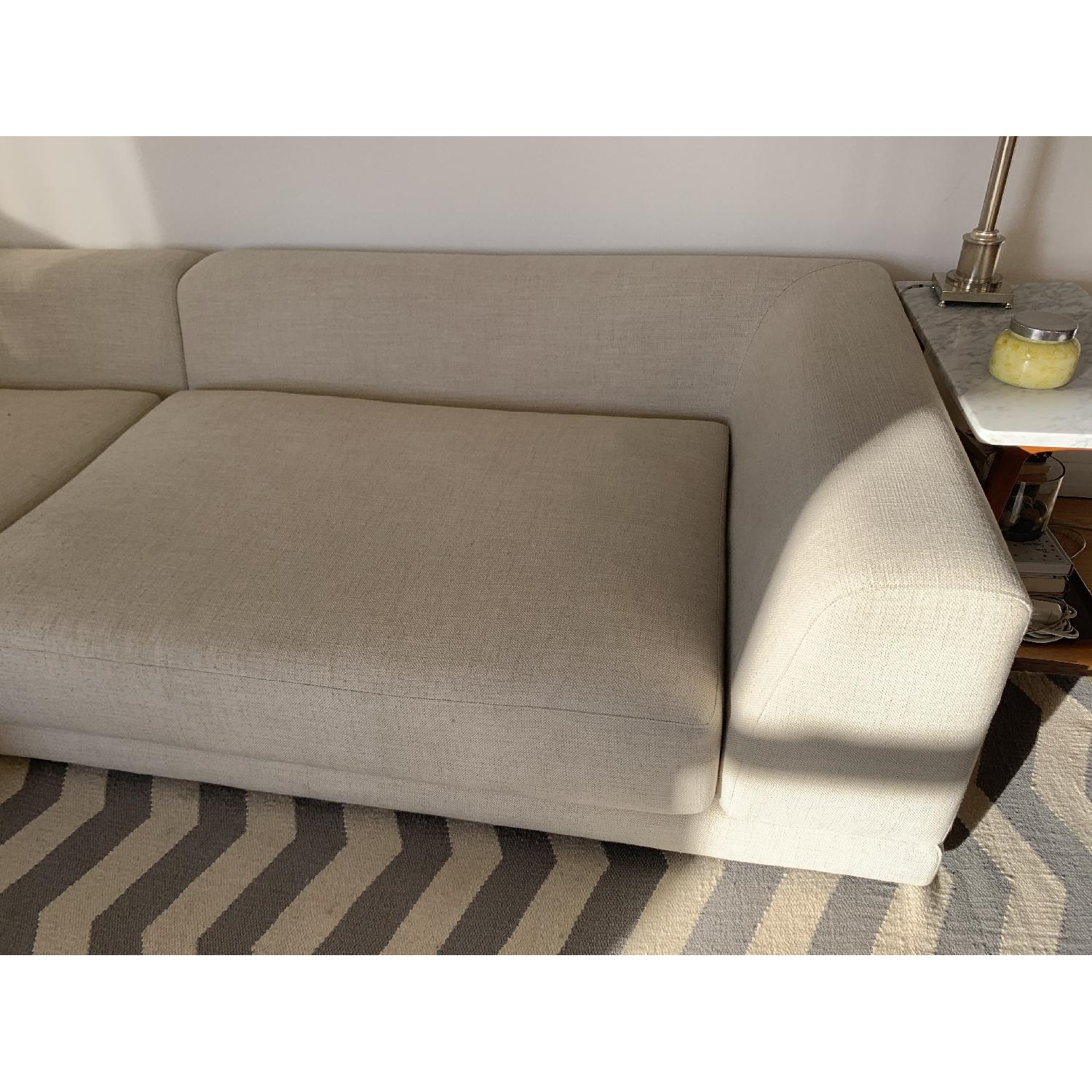 CB2 Uno 2-Piece Sectional Sofa - AptDeco