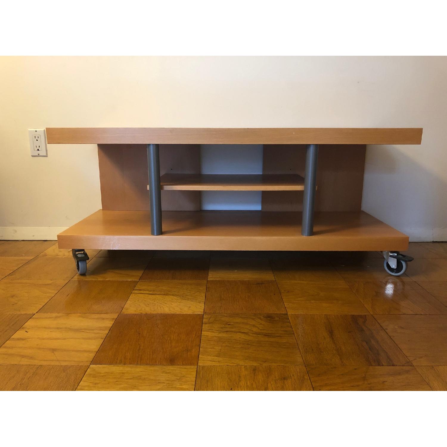 Ikea TV Stand W Wheels AptDeco Ikea TV Stand W Wheels AptDeco