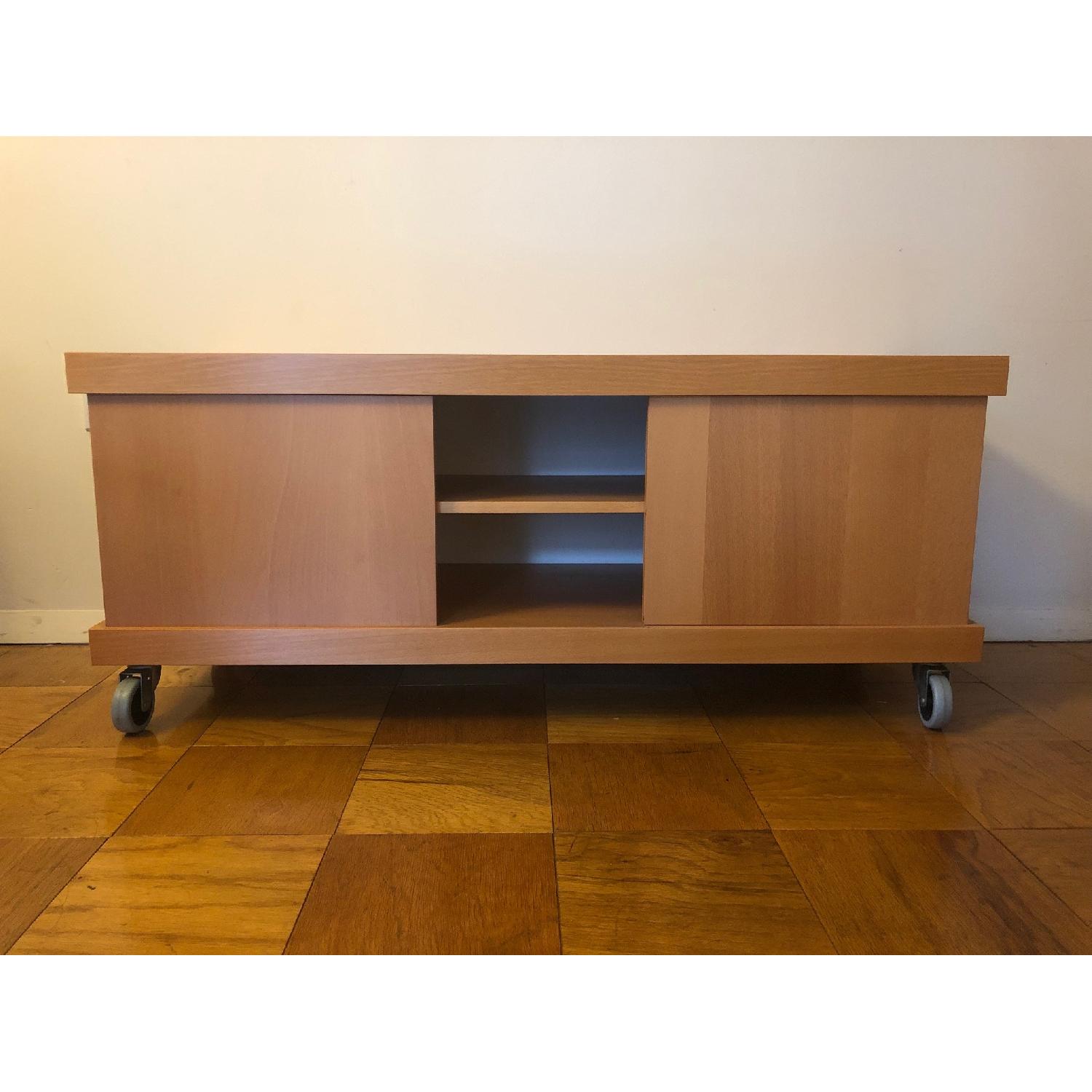 Ikea TV Stand W Wheels AptDeco Ikea TV Stand W Wheels AptDeco