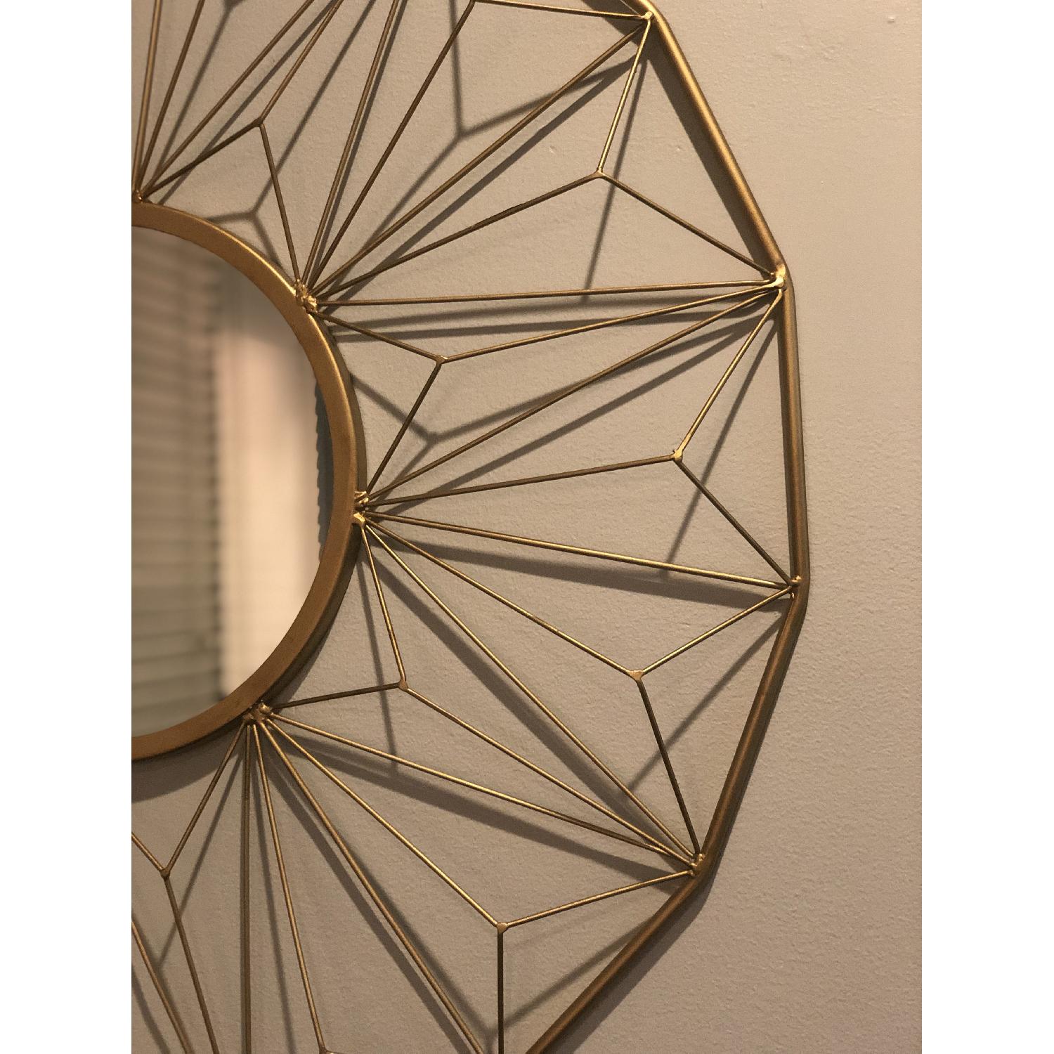 Gold Starburst Wall Mirror - AptDeco