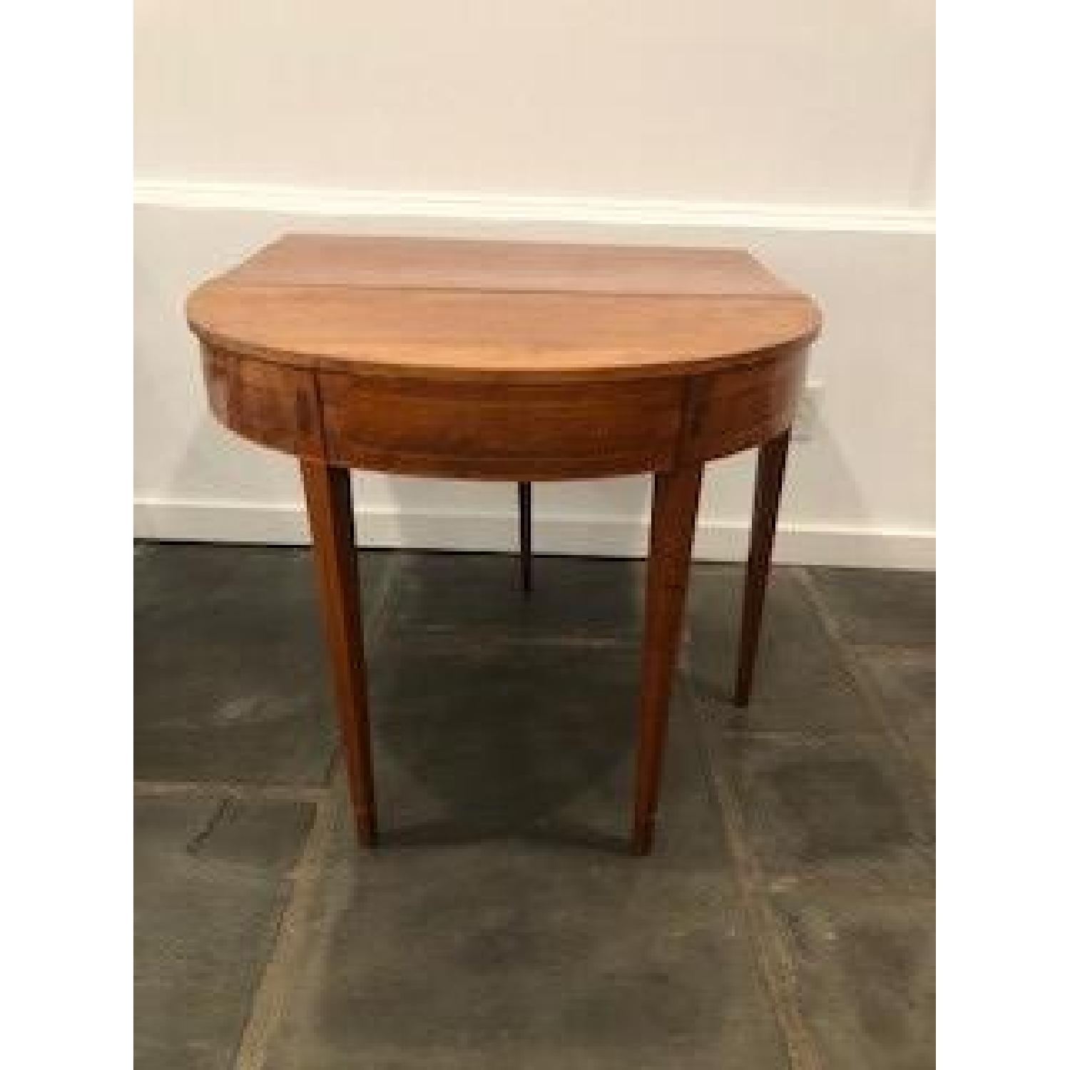 Antique Half Moon Console Table - AptDeco