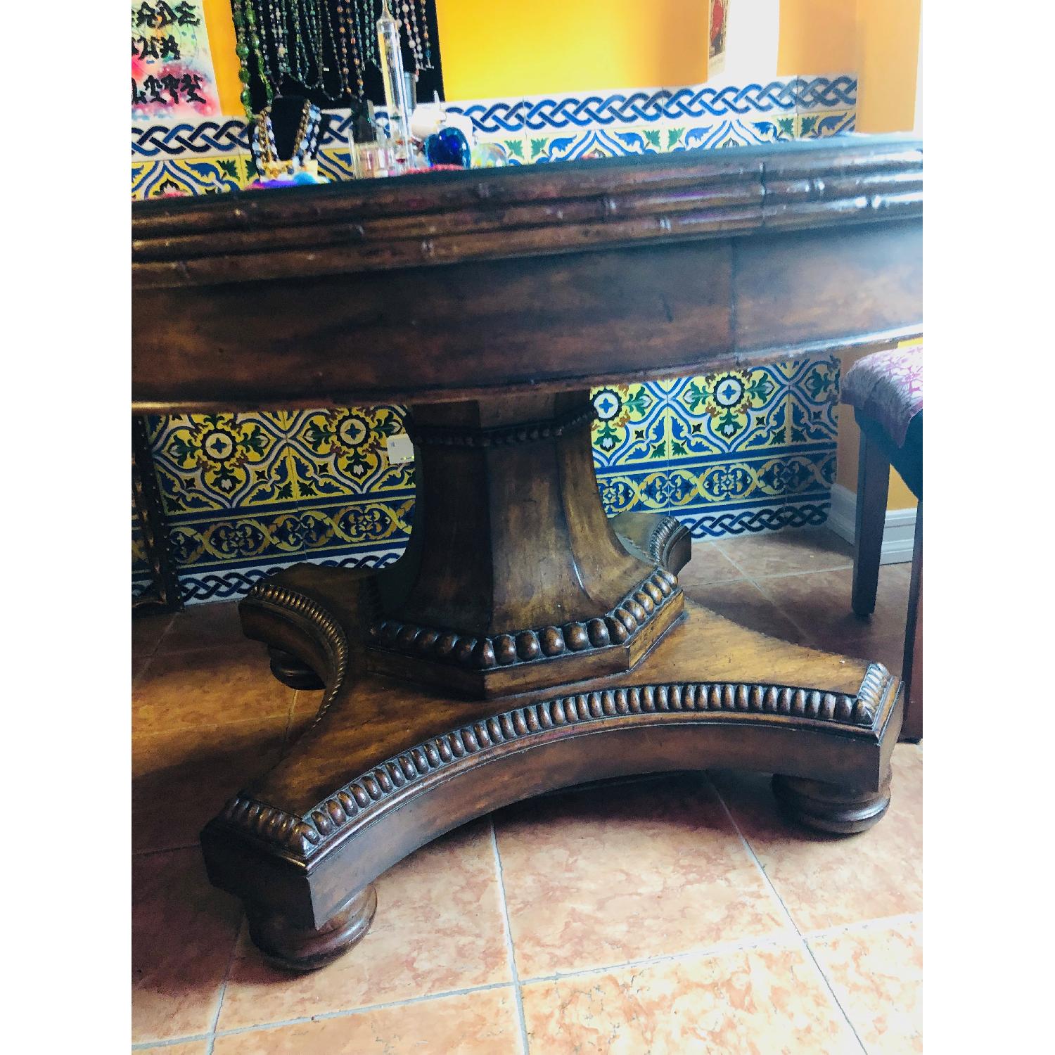 Custom Hand Carved Dining Table - AptDeco