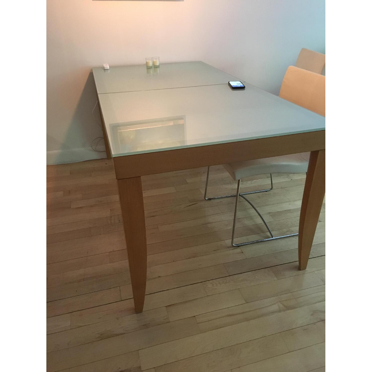 Ligne Roset Expandable Glass Table - AptDeco