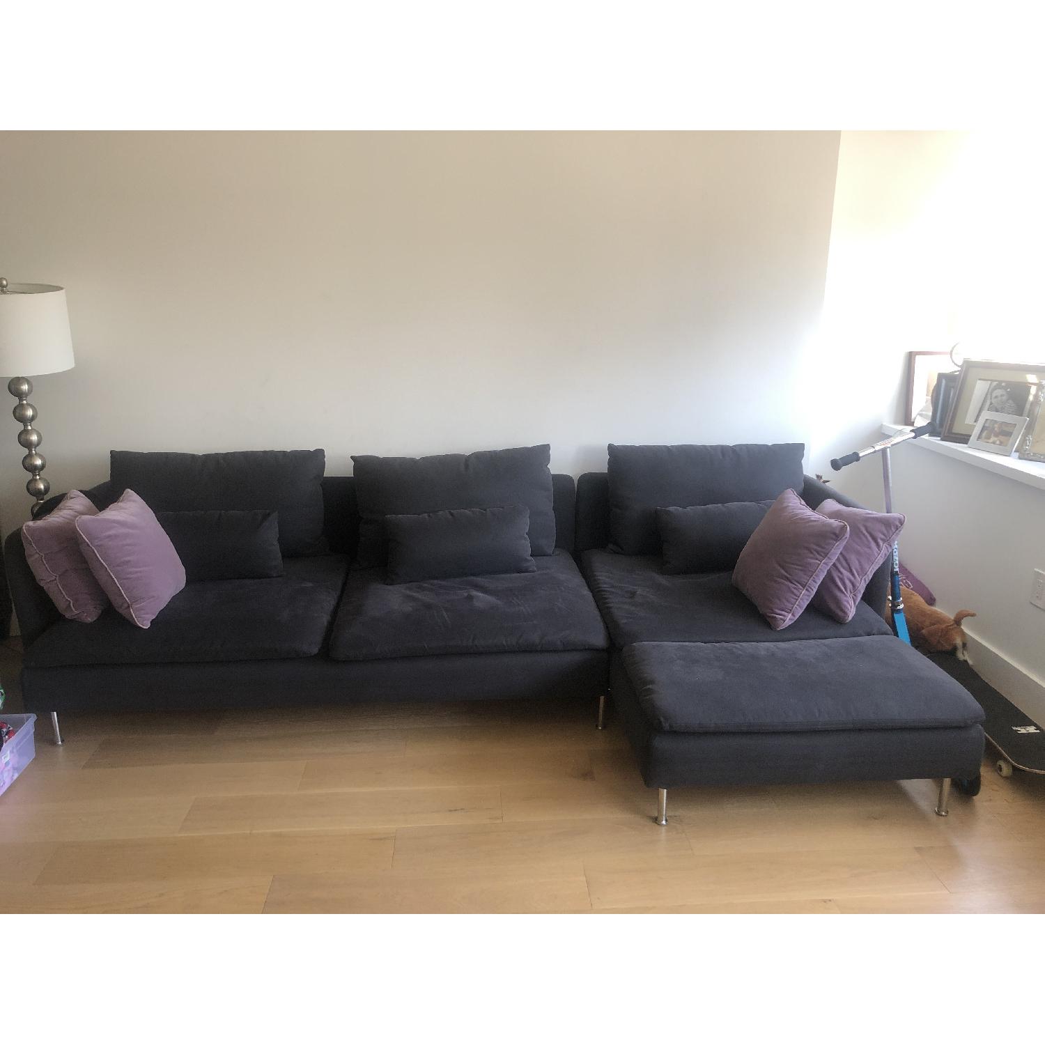 Ikea Soderhamn Chaise Sectional Sofa - AptDeco