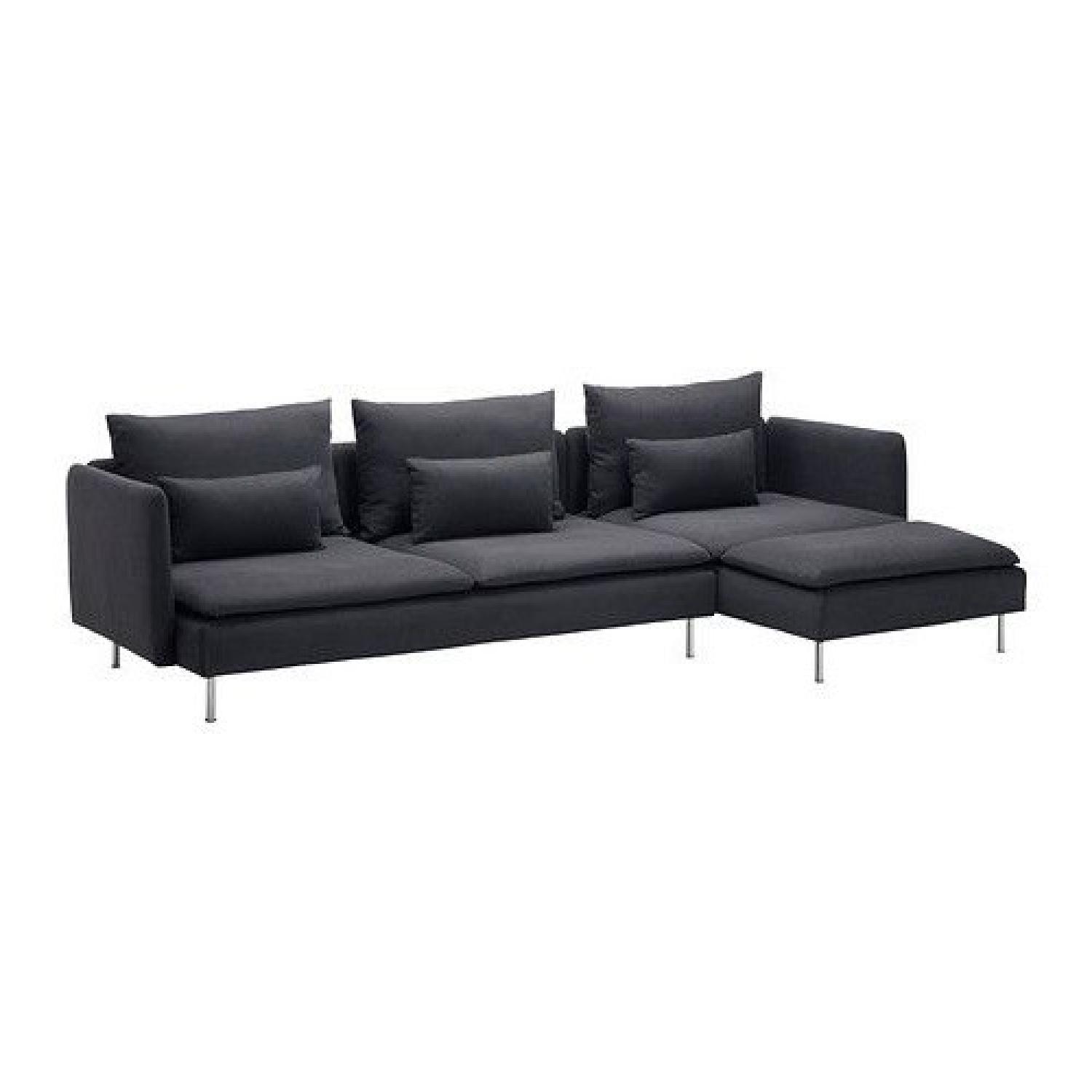 Ikea Soderhamn Chaise Sectional Sofa - AptDeco