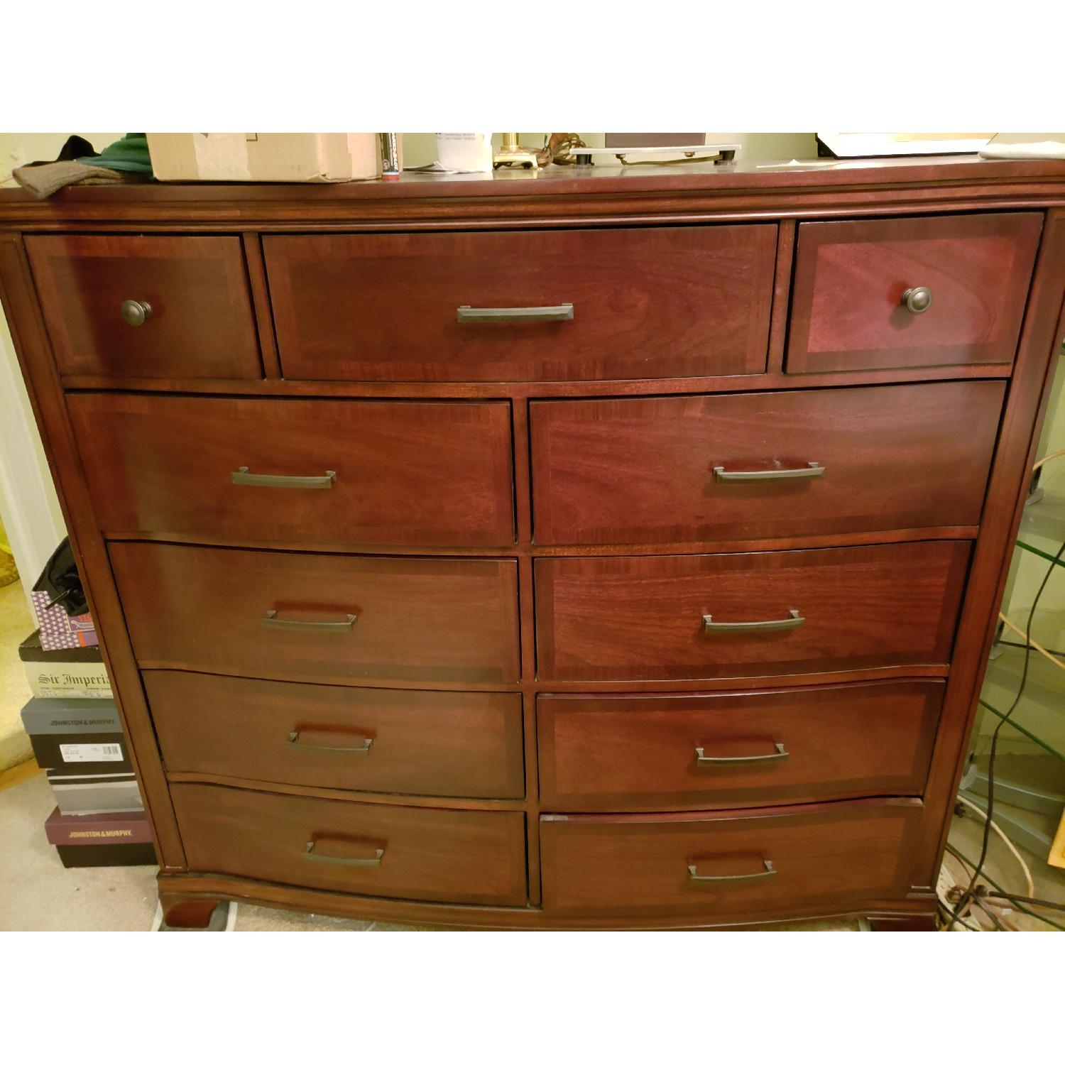 Wood 11-Drawer Dresser - AptDeco