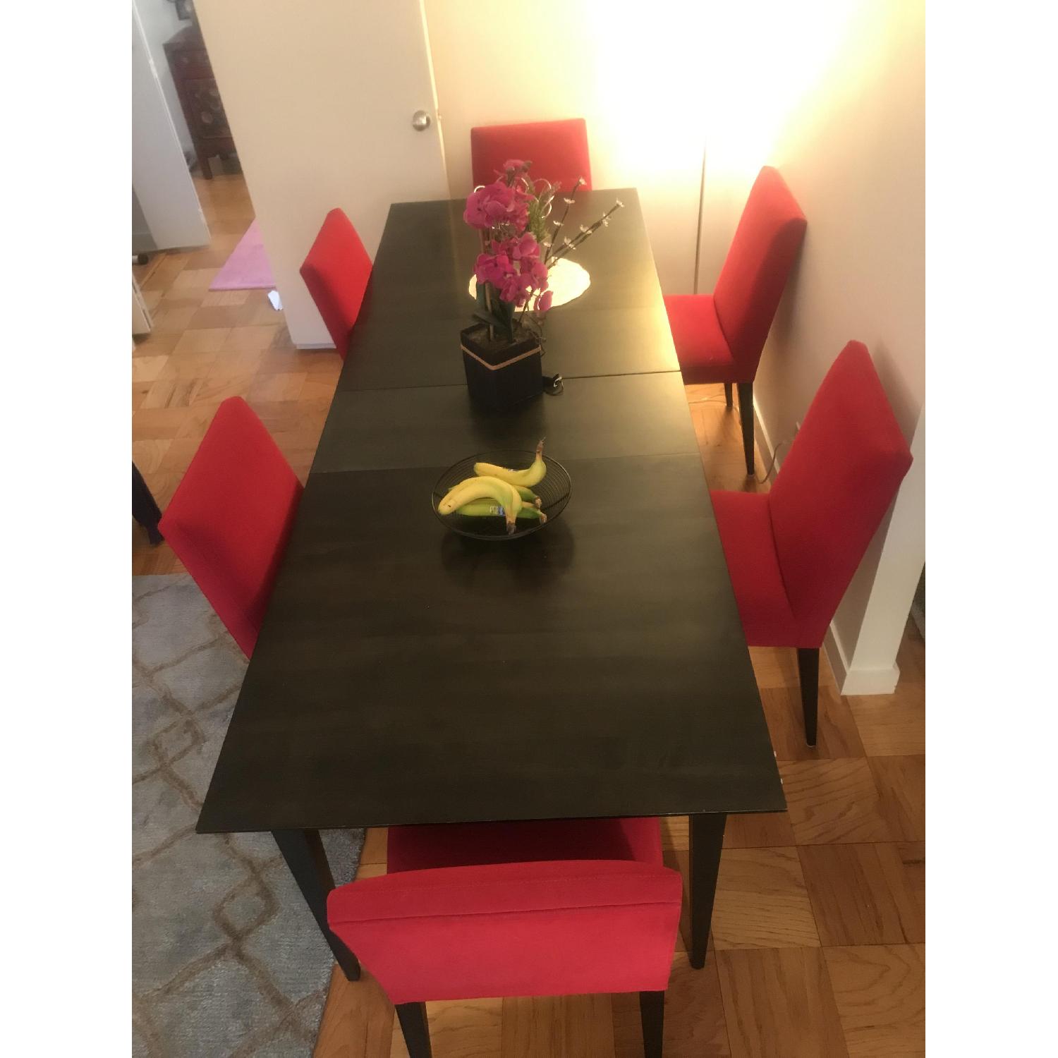 Room & Board Adams Extension Dining table w /6 Chairs - AptDeco