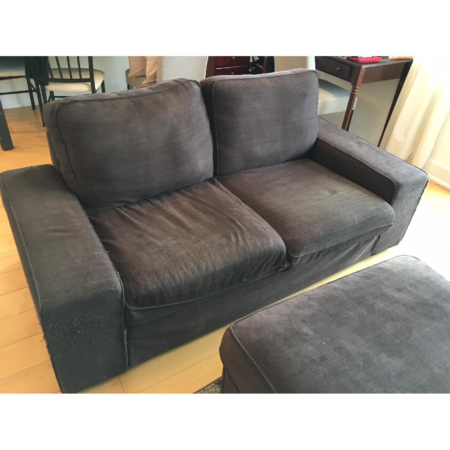 Ikea Kivik 2 Seat Sofa & Ottoman - AptDeco