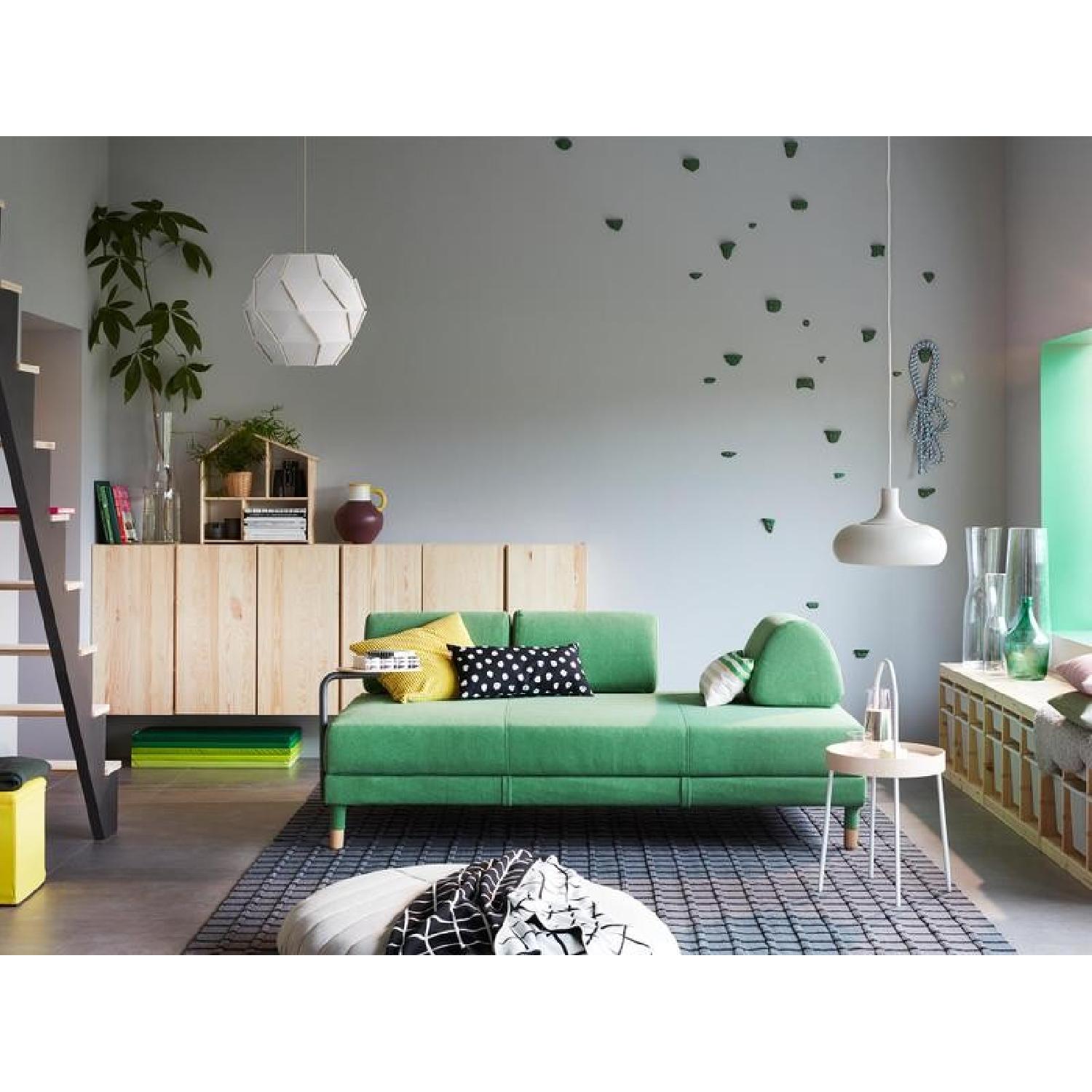 Ikea Flottebo Sleeper Sofa in Lysed Green - AptDeco