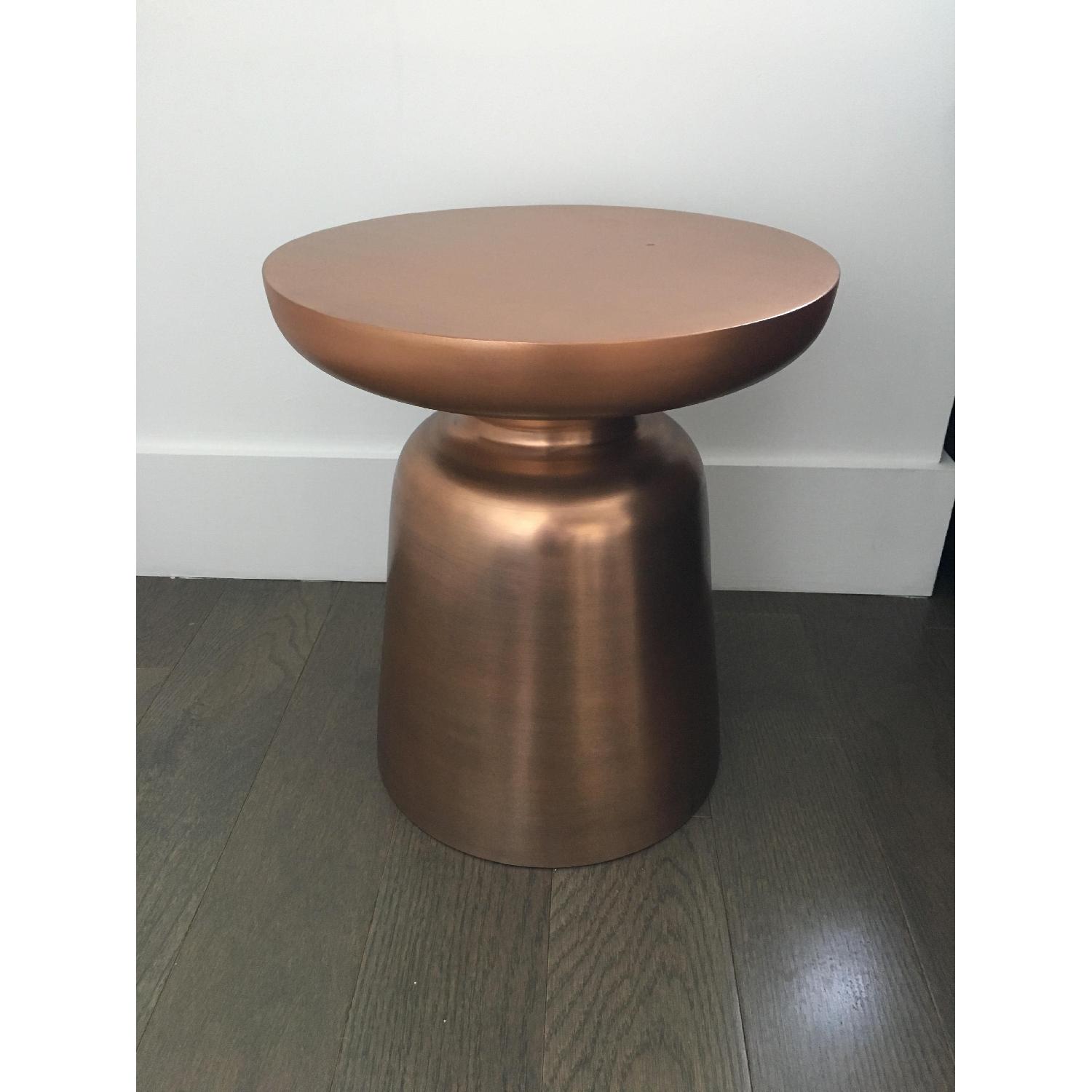 West elm copper side table store