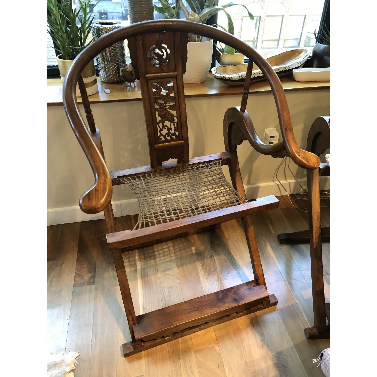 Antique Chinese Qing Dynasty Jiaoyi Horseshoe Back Chairs - AptDeco