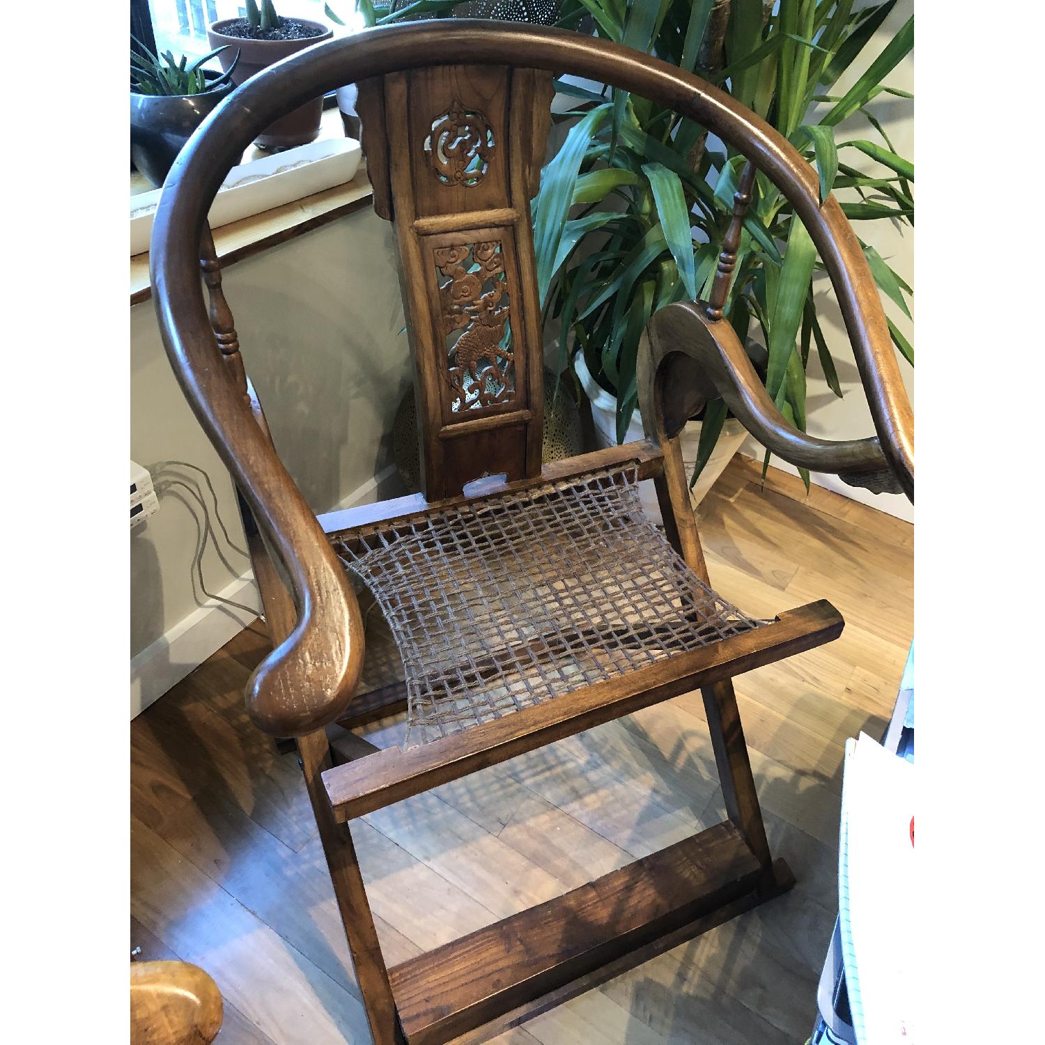 Antique Chinese Qing Dynasty Jiaoyi Horseshoe Back Chairs - AptDeco