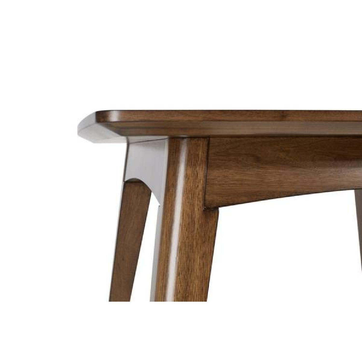 Mid-Century Modern Expandable Solid Wood Dining Table - AptDeco